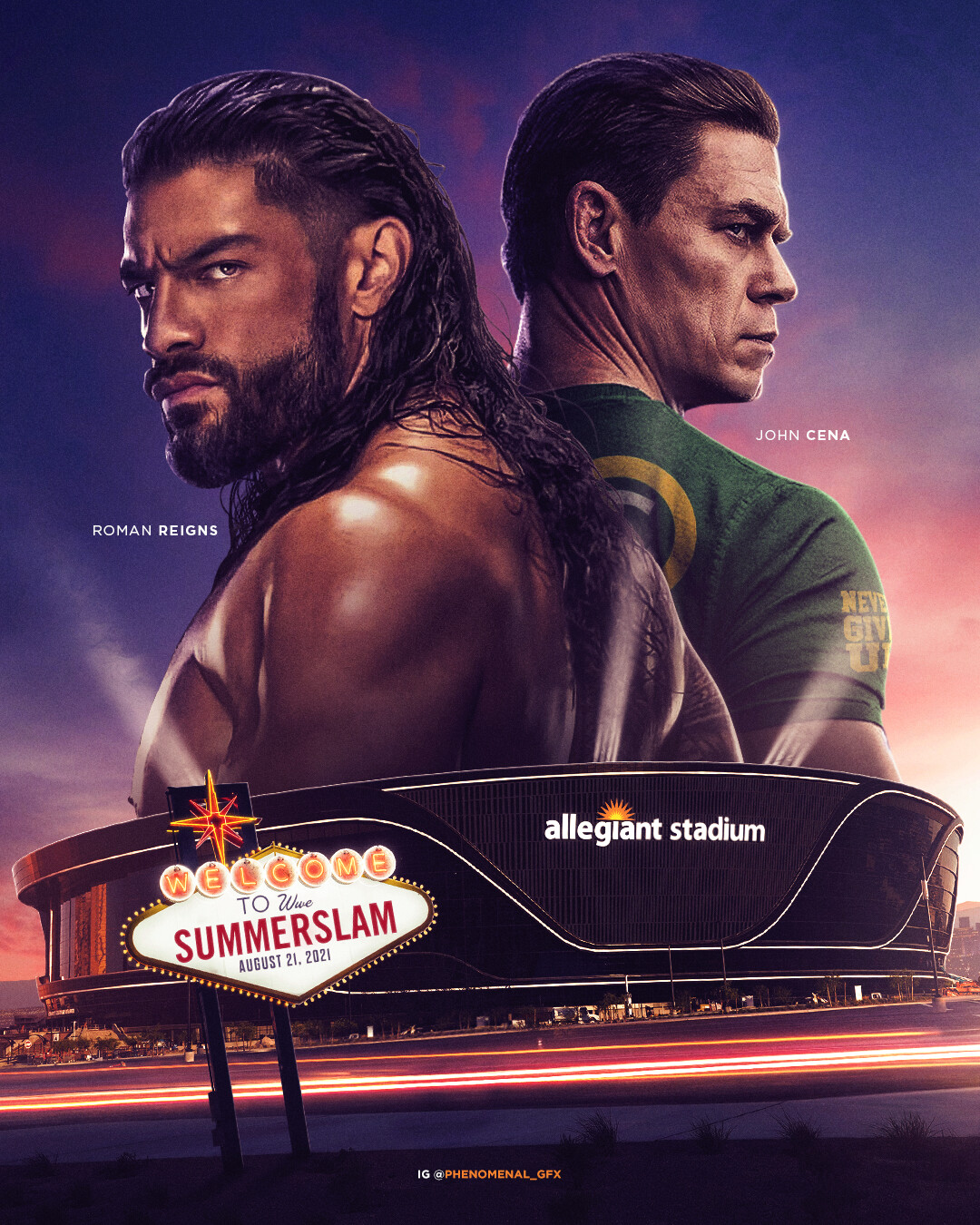 ArtStation - John Cena vs Roman Reigns