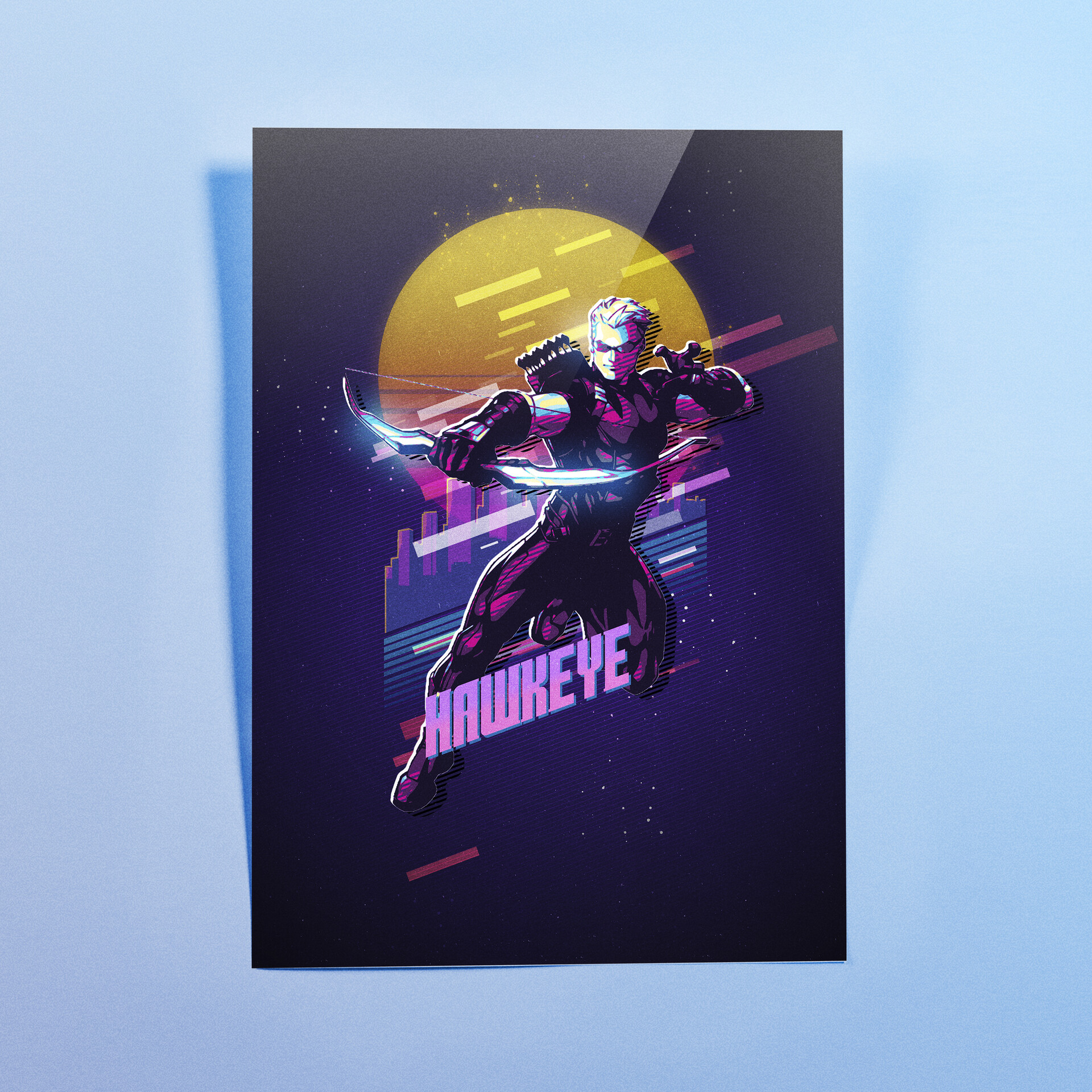 ArtStation - Hawkeye Retro Print