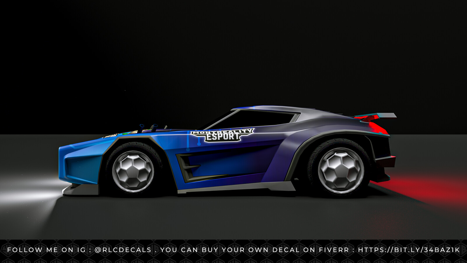 Younes A. - Montreality Esport - Rocket league custom decal Showcase