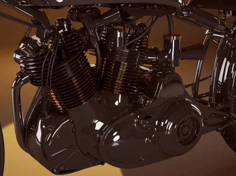 ArtStation - Victor Motorcycle Modeling.