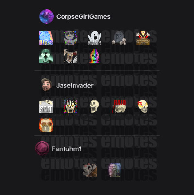 Corpse Girl - Twitch Emotes