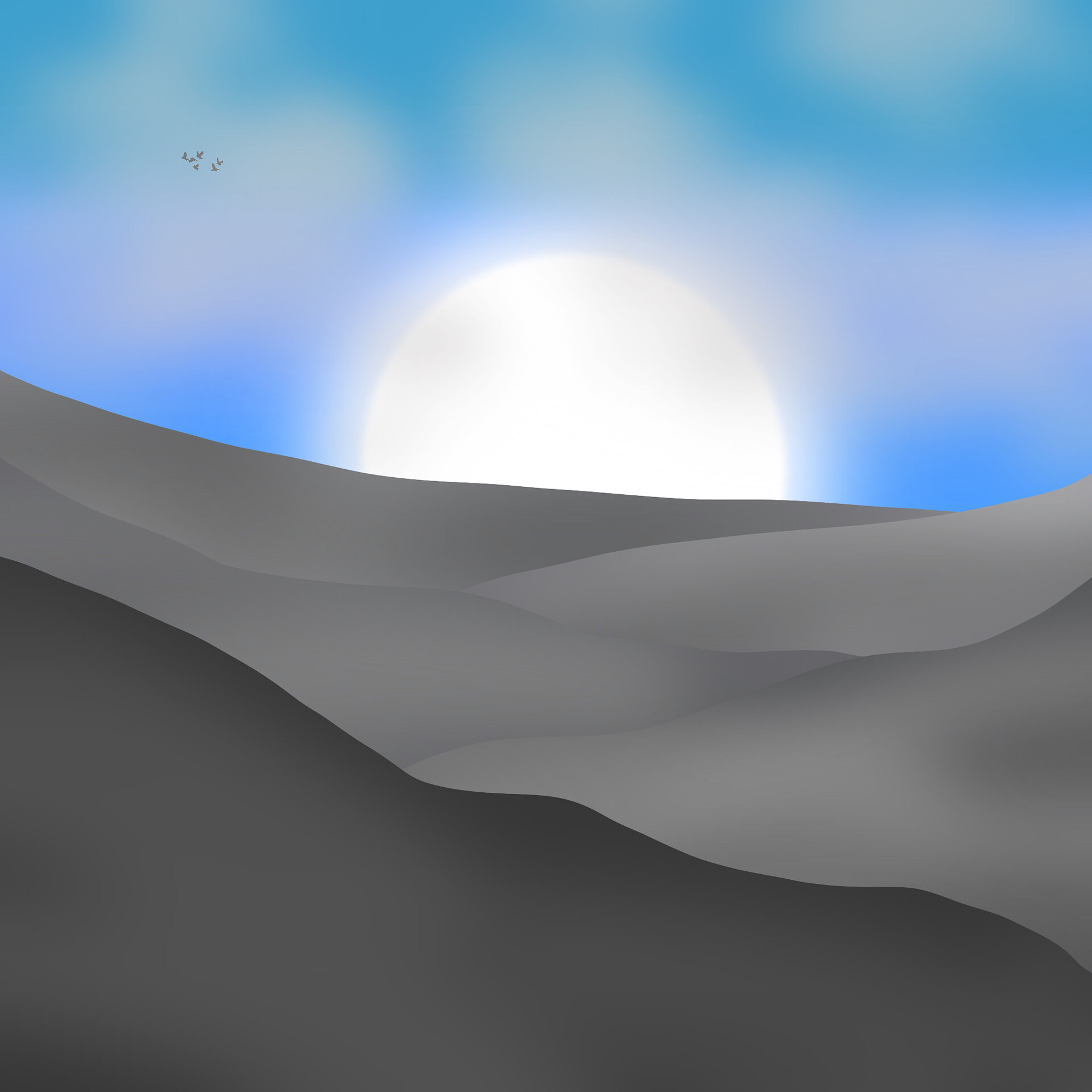 how to draw sky procreate