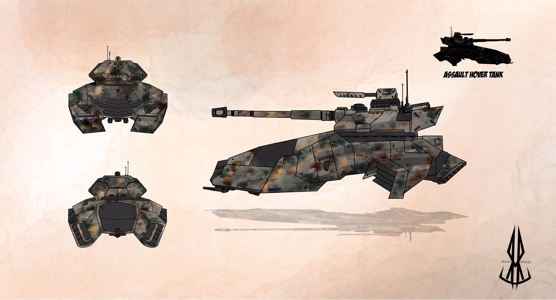 Futuristic Hover Tank