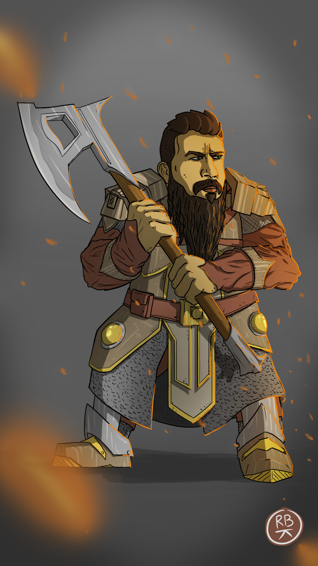 ArtStation - Fighter Dwarf