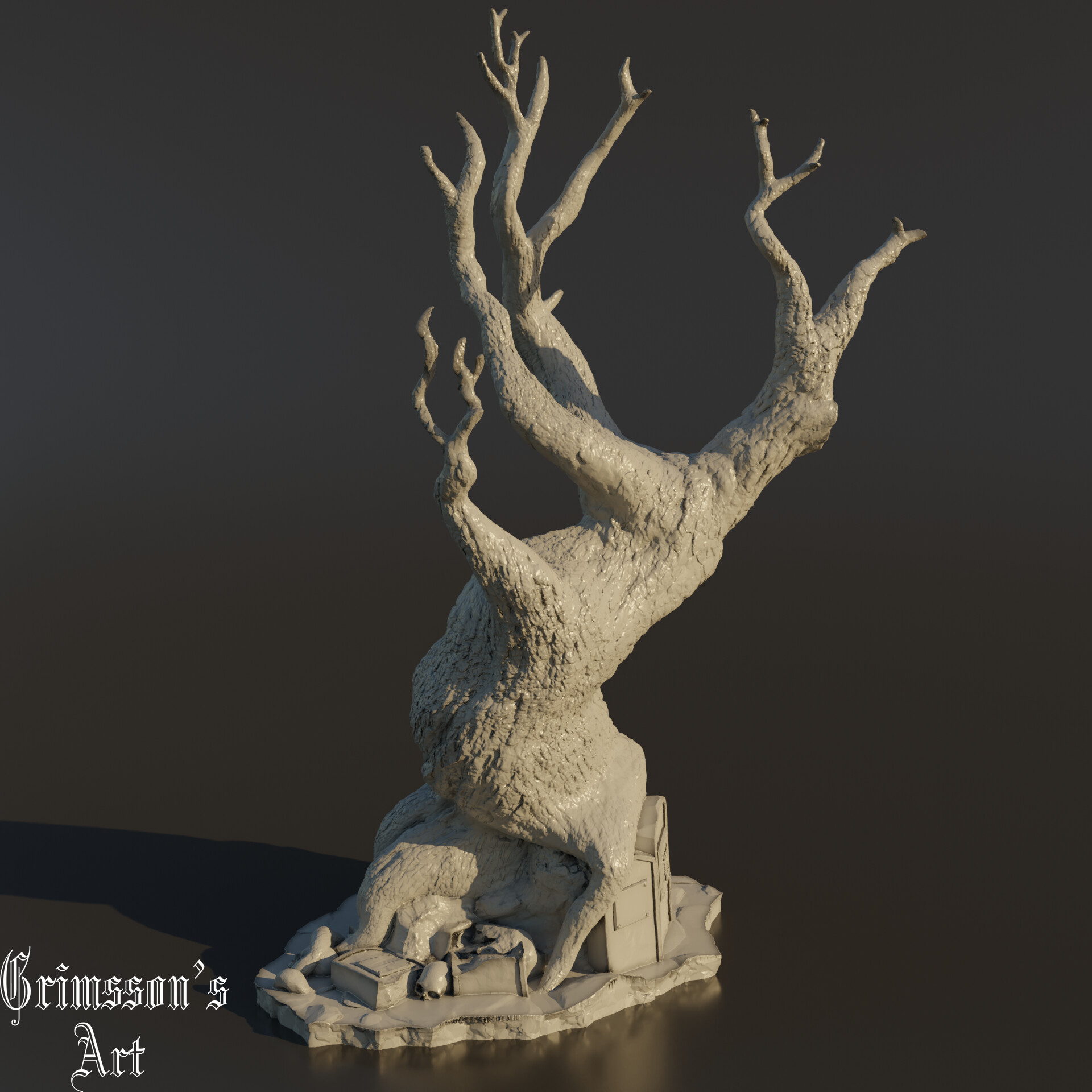 ArtStation - Graveyard Tree