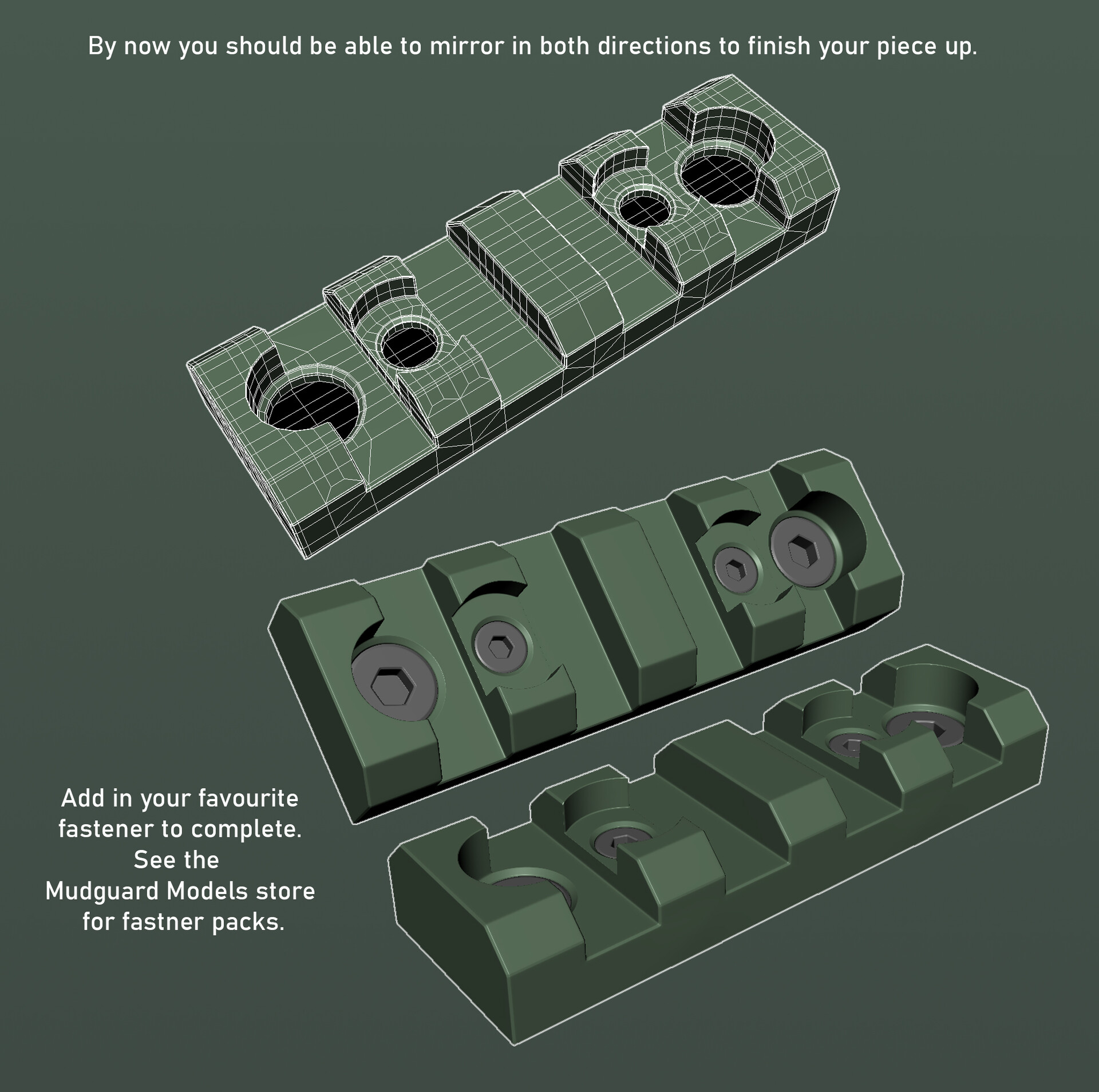 Mudguard Models - MUDGUARD TUTORIAL: COUNTERSUNK HOLES 101