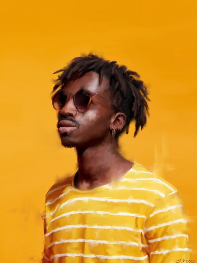 ArtStation - Portrait in Yellow