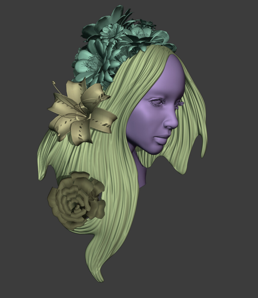 ArtStation - Female Head Pot