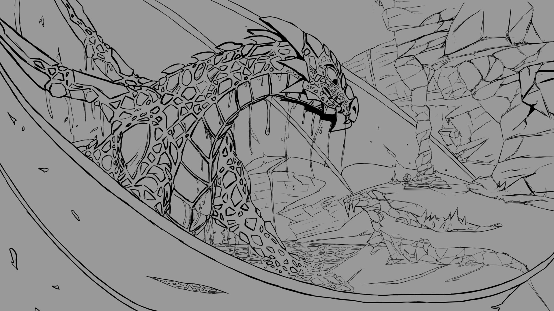lava dragon coloring pages