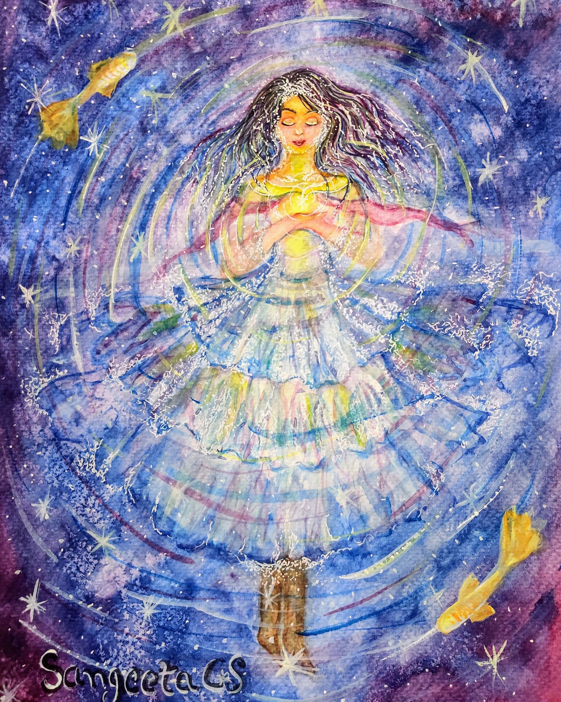 ArtStation - Floating in the infinite galactic sea