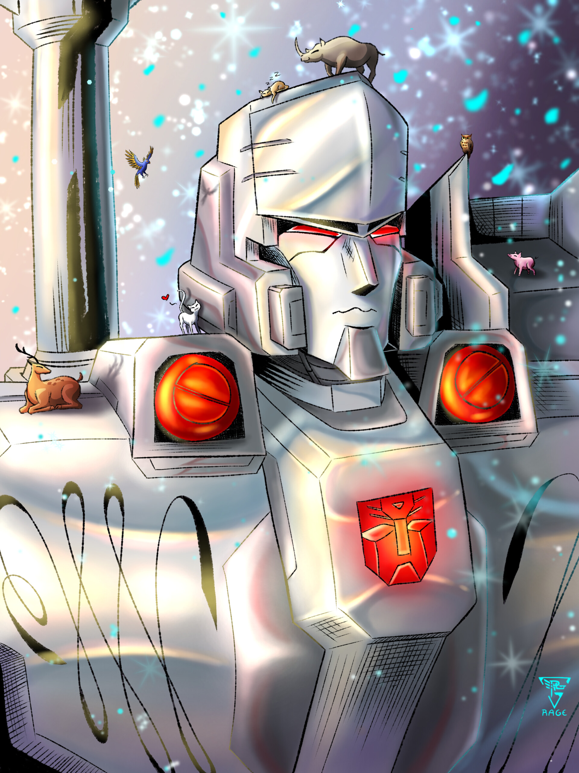 ArtStation Transformers IDW mtmte Megatron