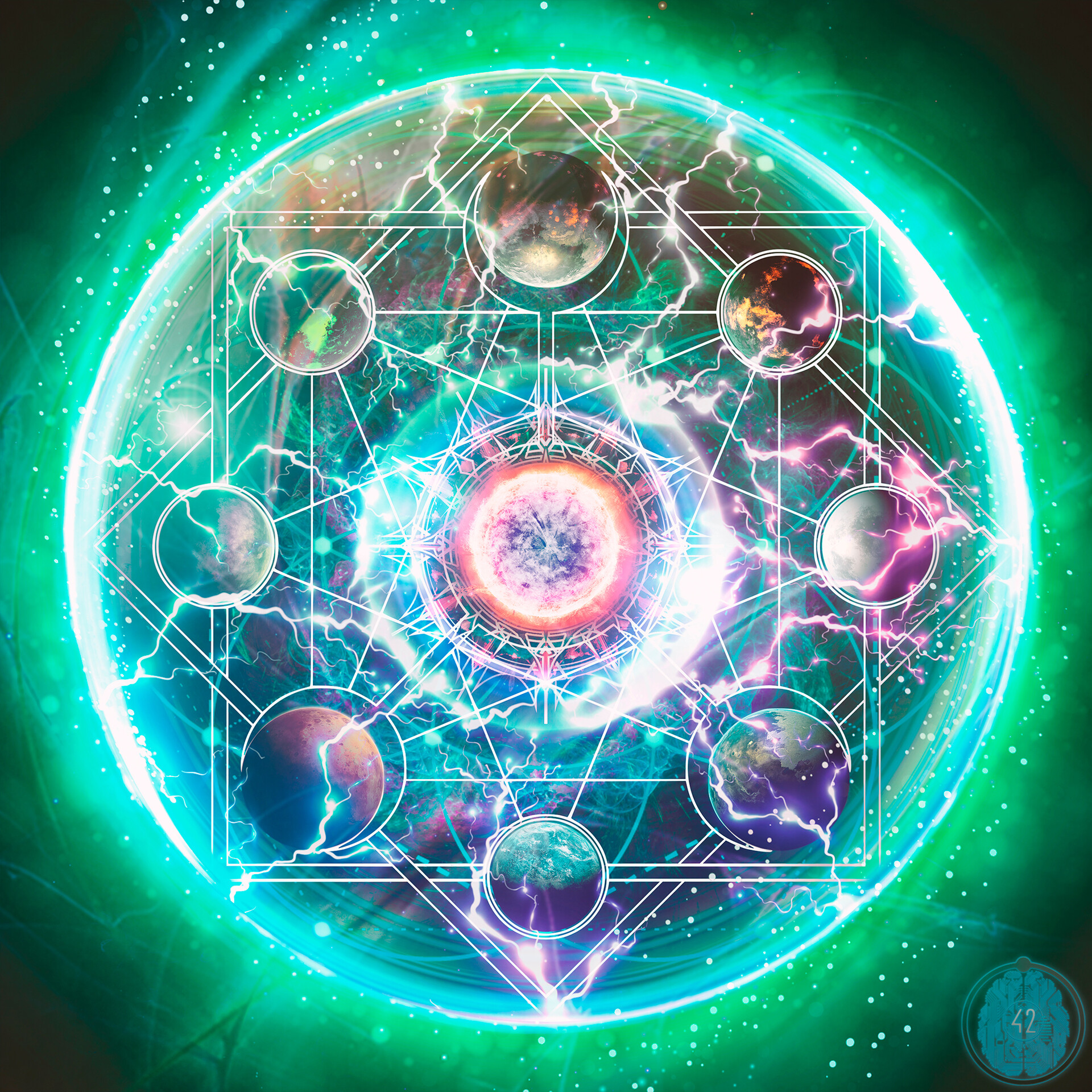 ArtStation - Solar System Rune/ Magic Spell Design
