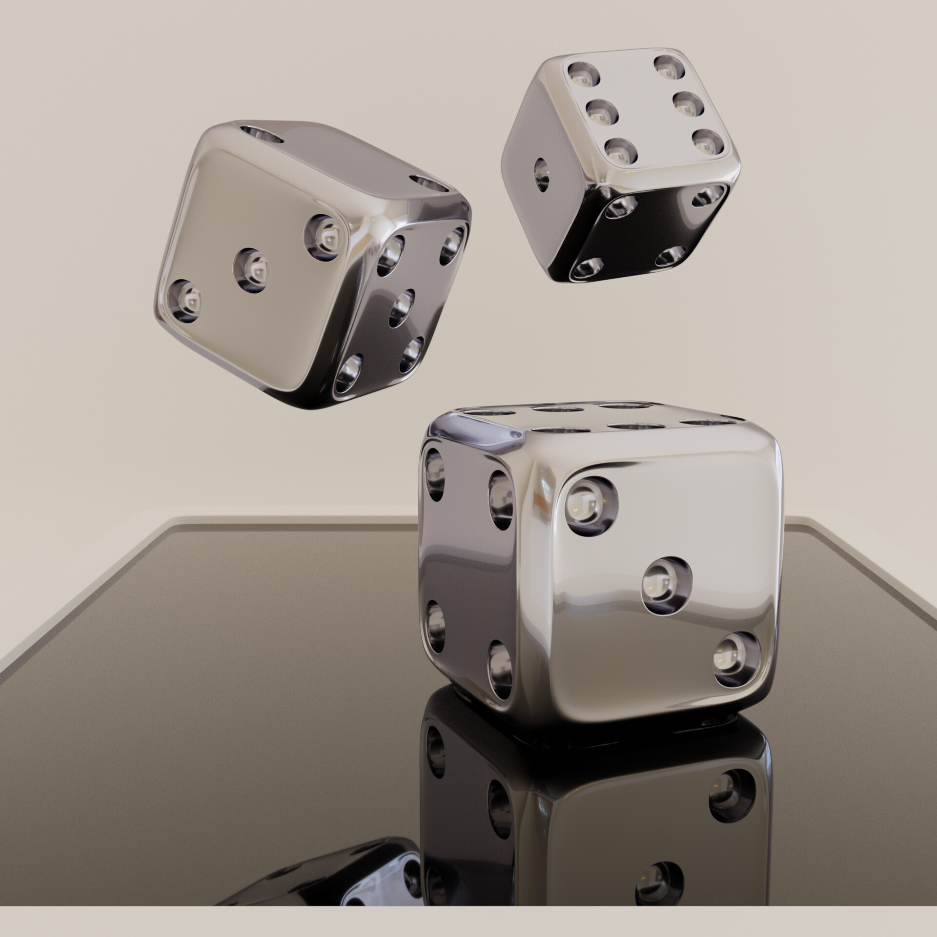 ArtStation - Falling dice