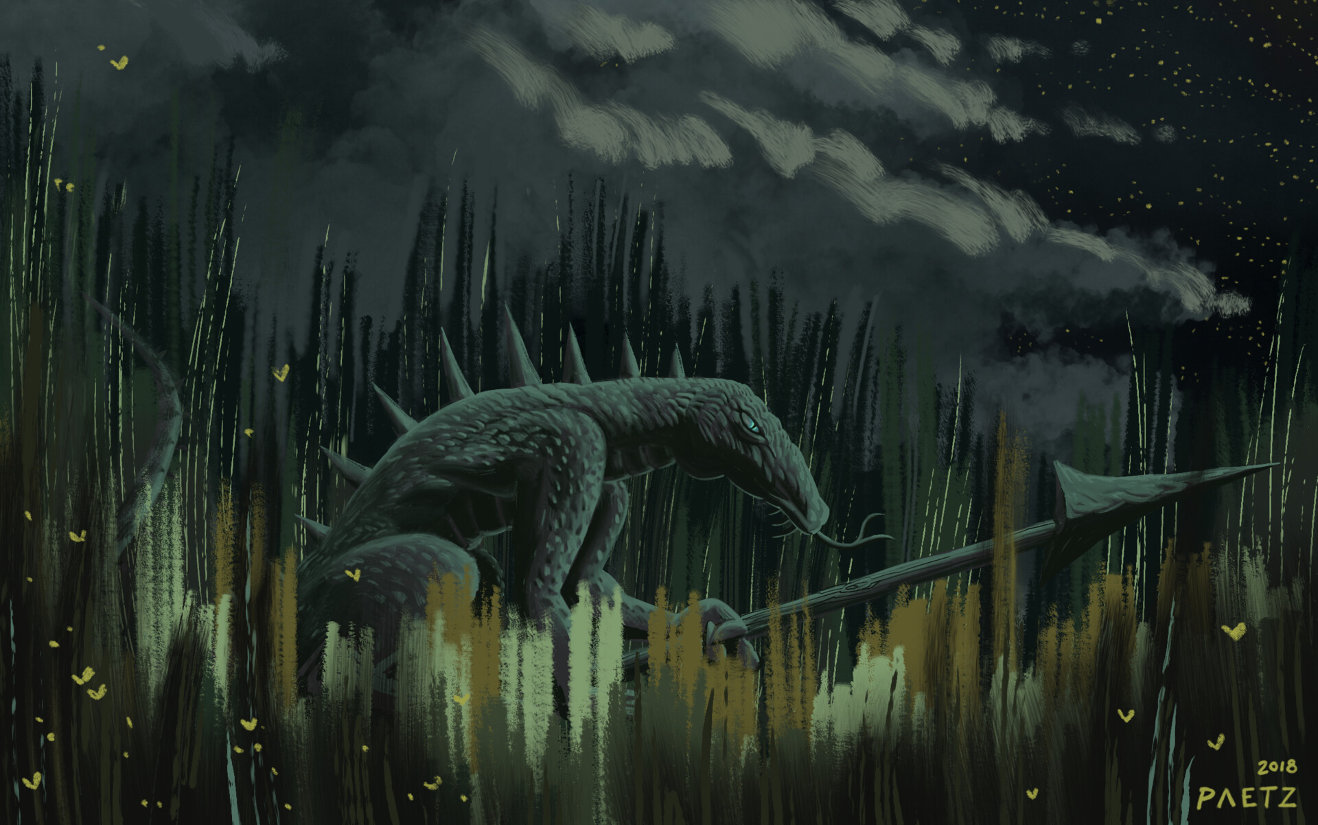 ArtStation - Lizard Night-Stalker