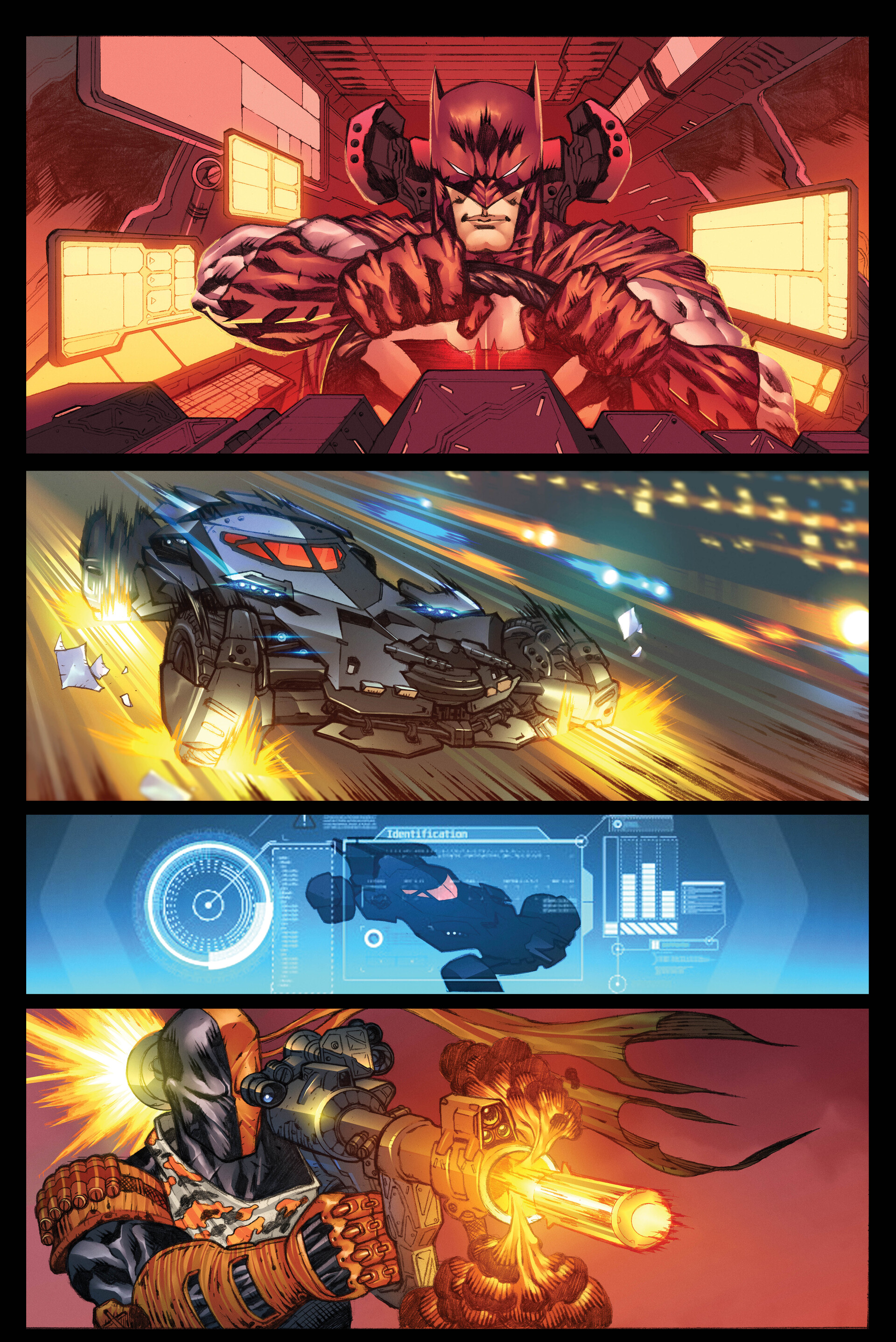 batman vs deathstroke coloring pages