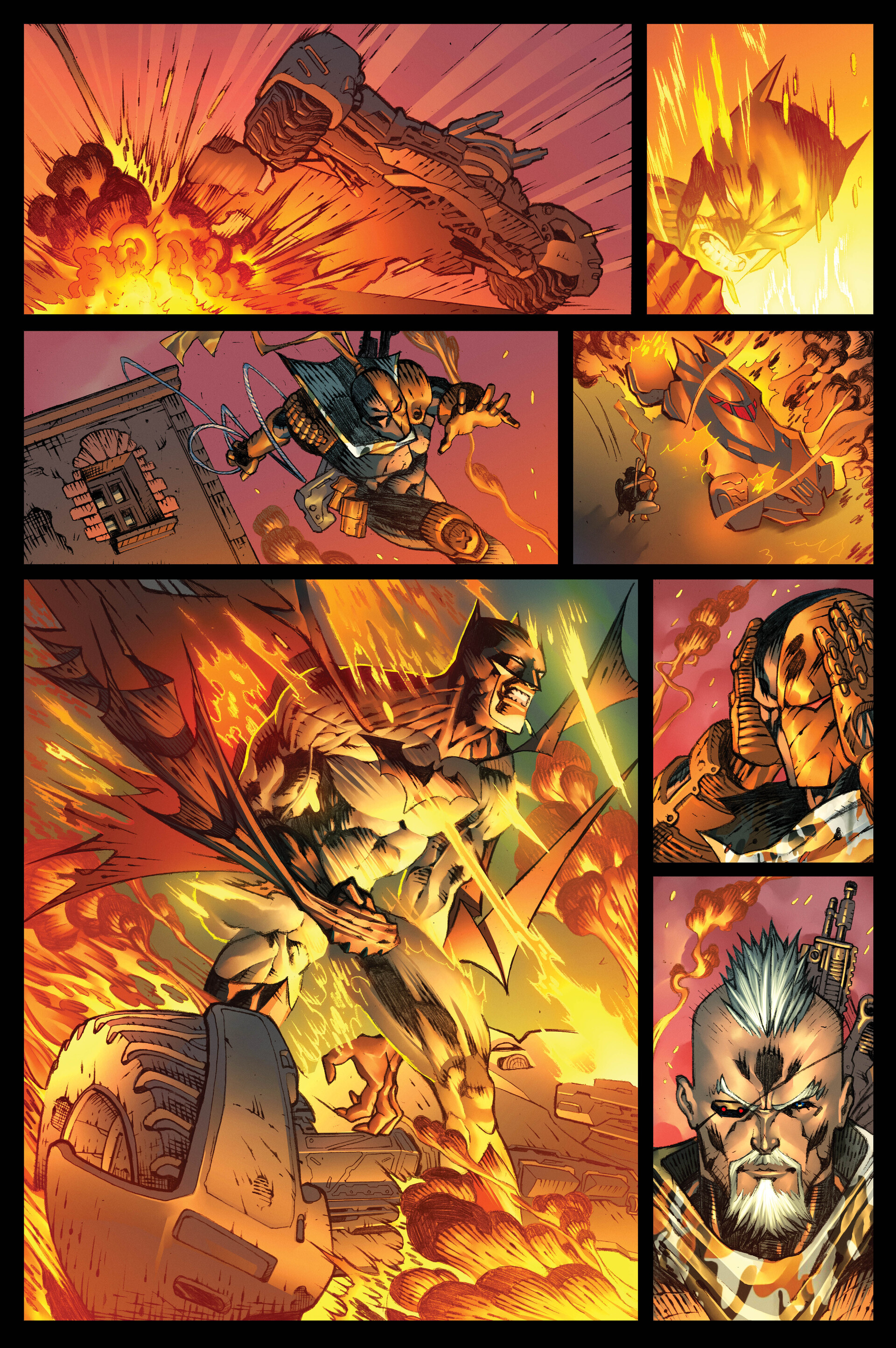 coloring pages of deathstroke vs batman