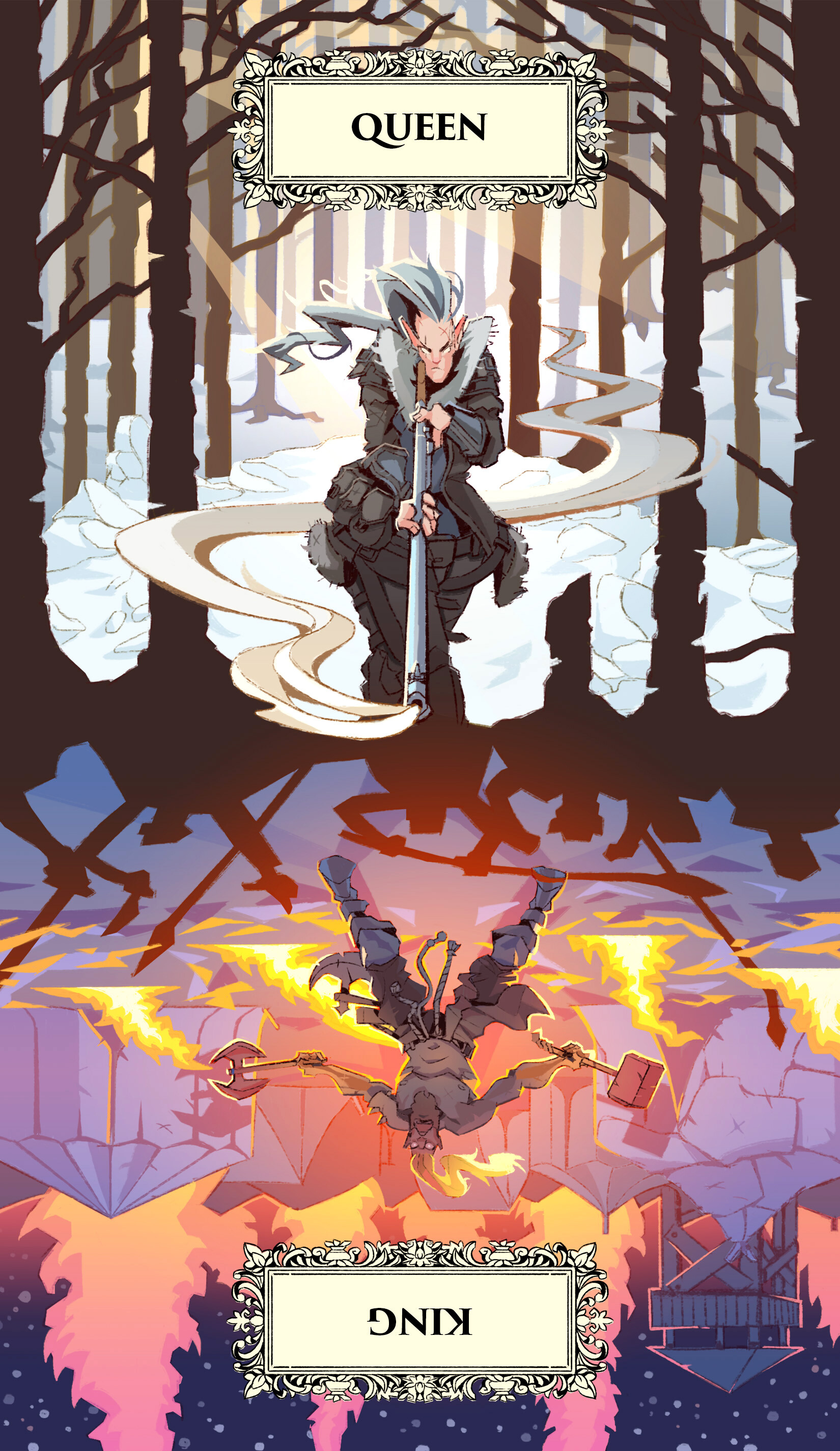 ArtStation - Card 5: Queen & King