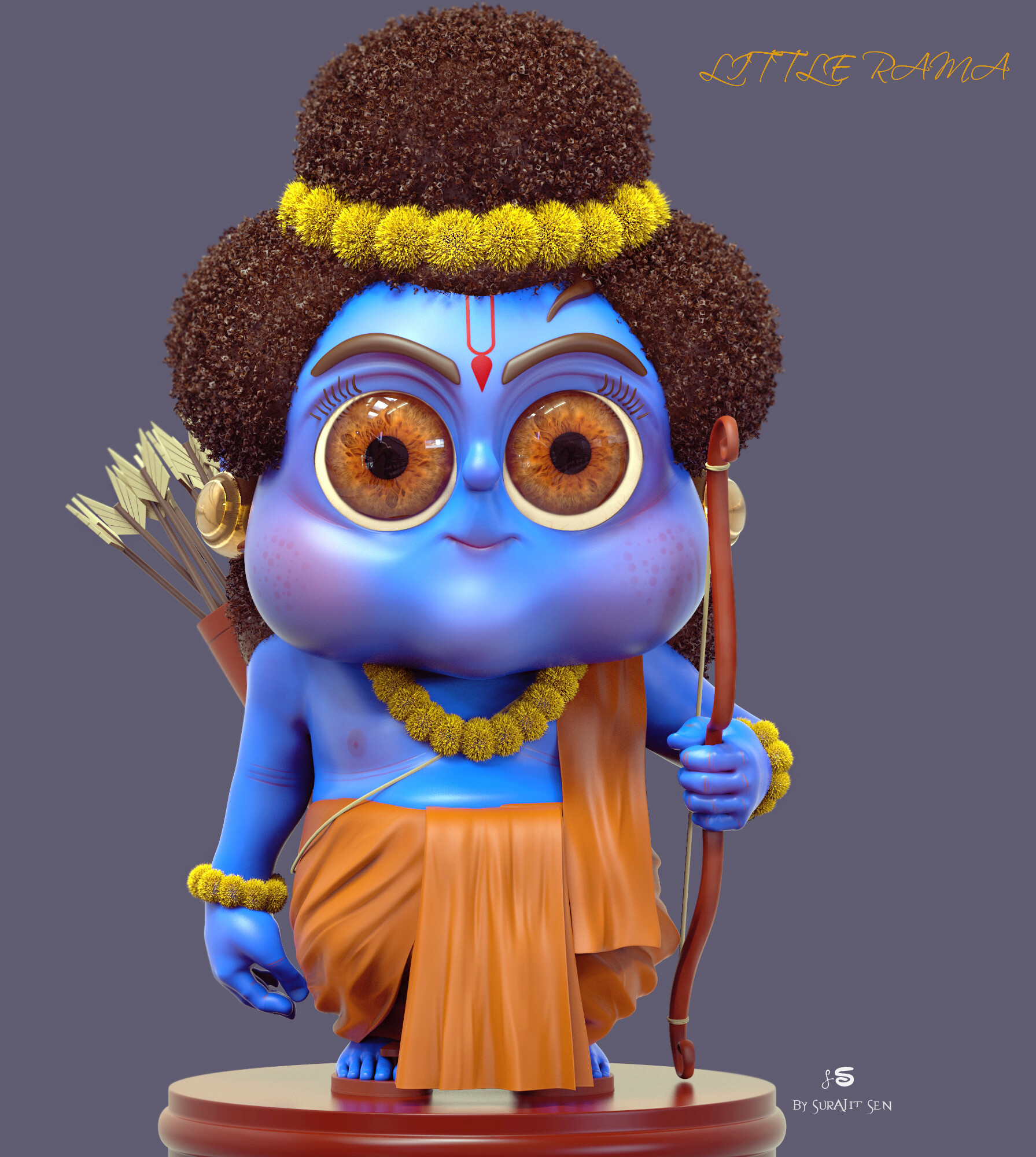 ArtStation - Little Rama - CG Character by Surajit Sen