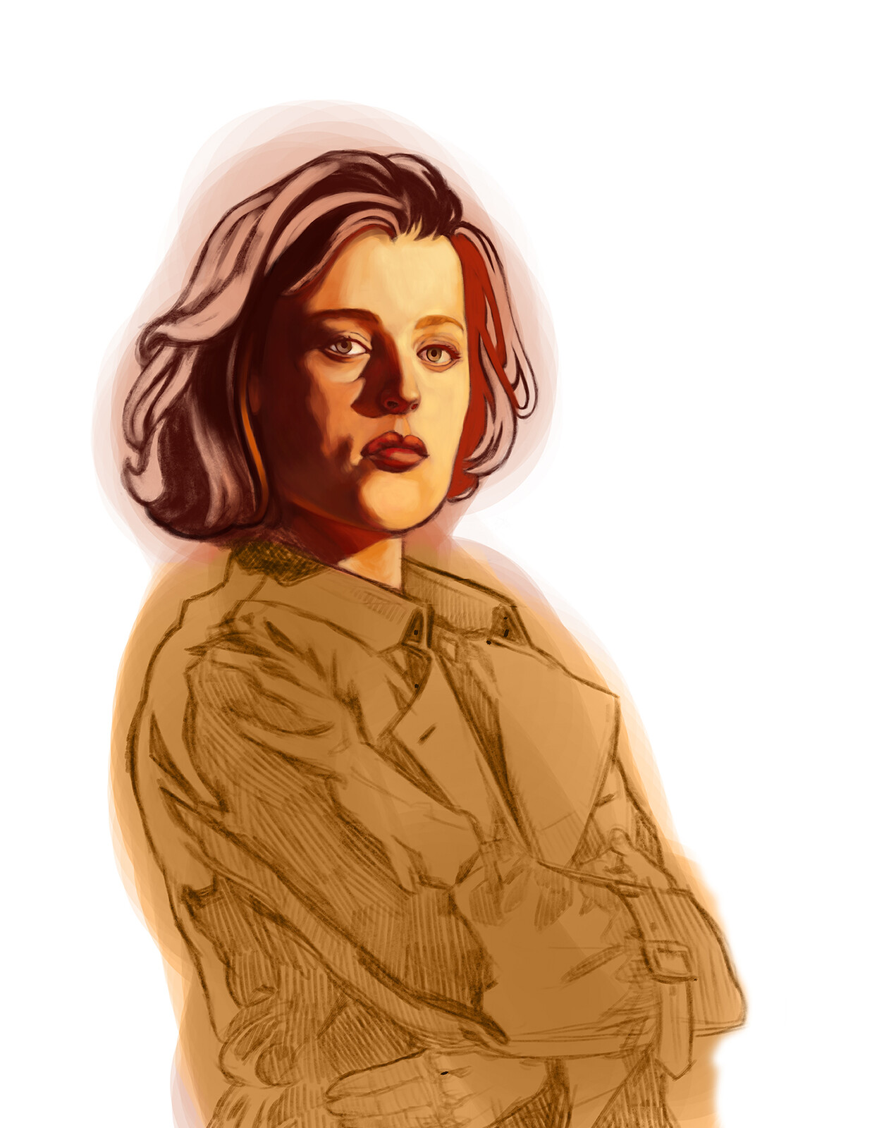 Giu Magnani - X-Files digital painting