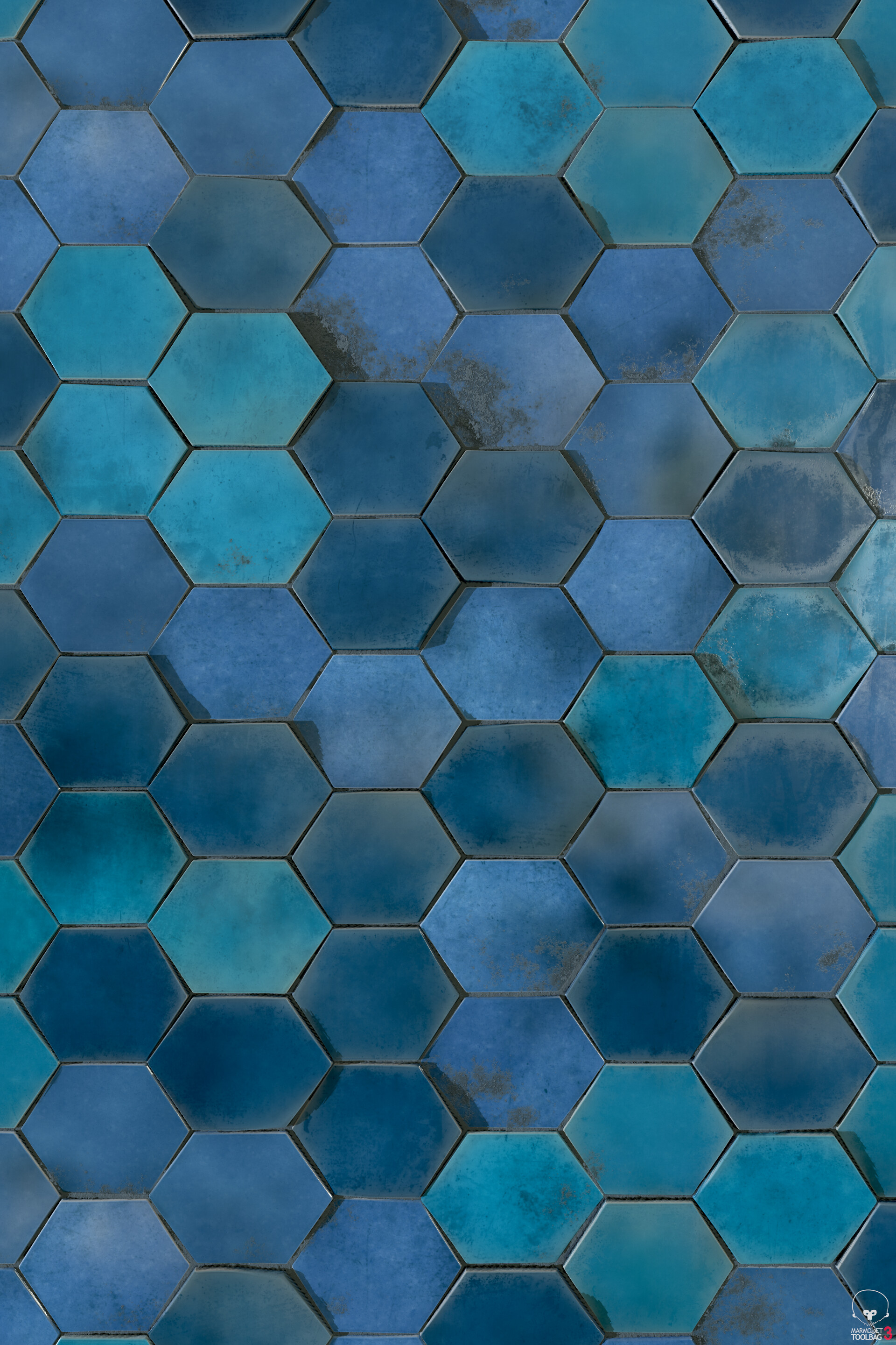 Nina Popovych - Marine hexagon tiles