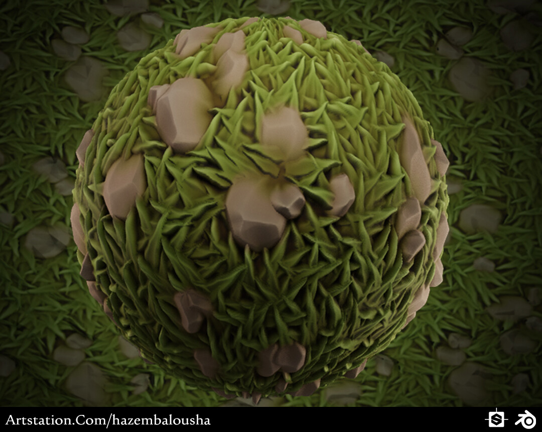 ArtStation - stylized grass