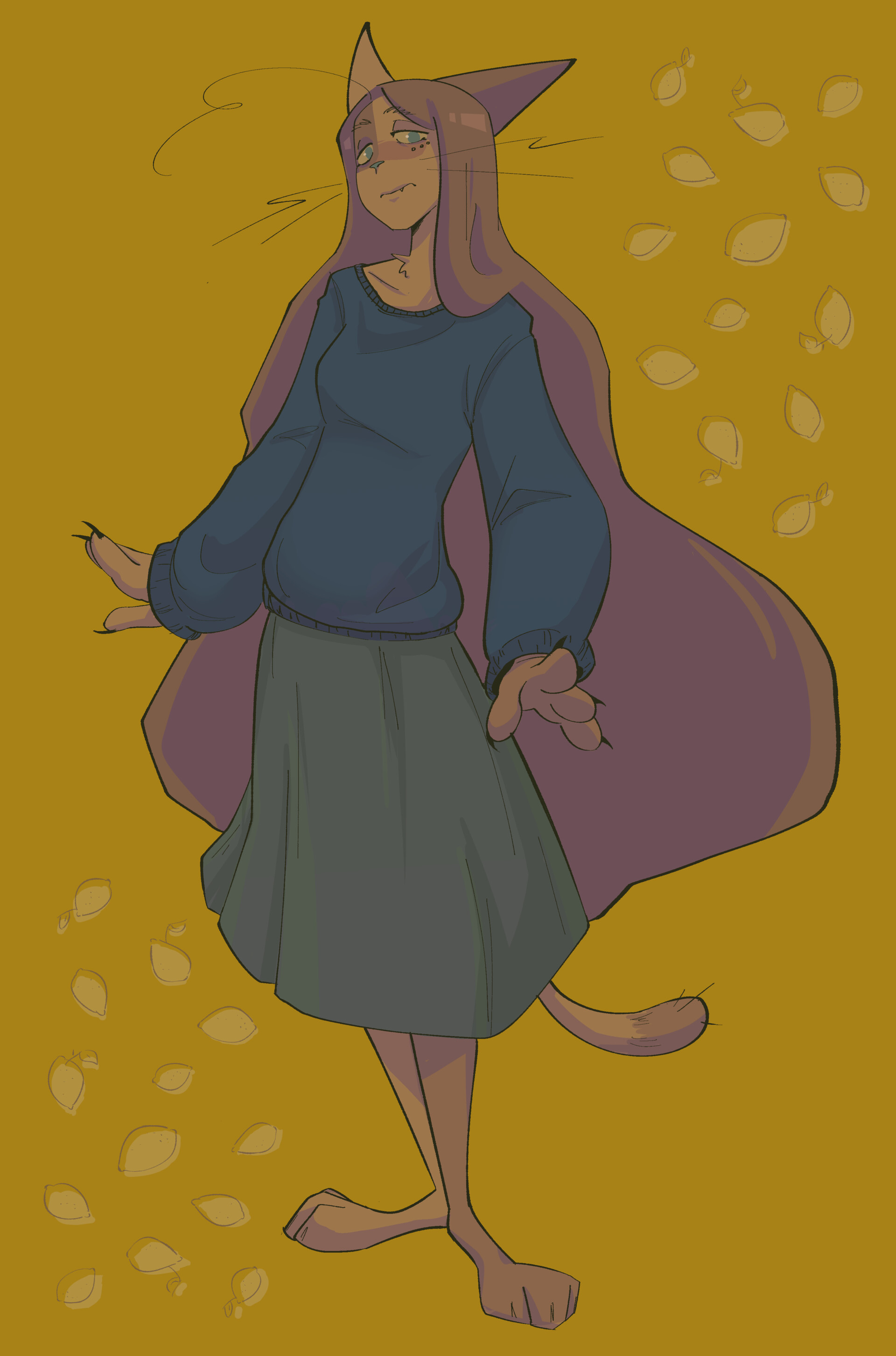 ArtStation - Cat and Lemon Character Design