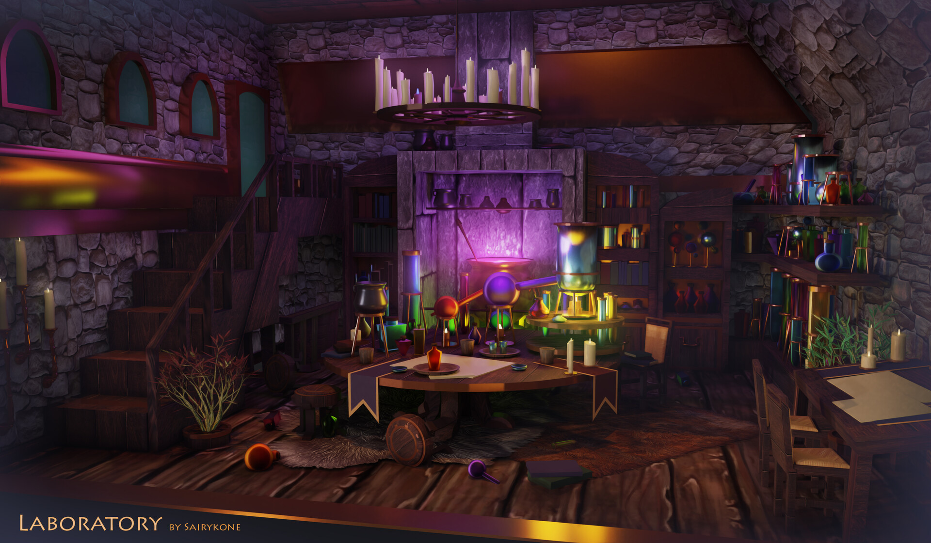 ArtStation - Alchemy Store // Interior