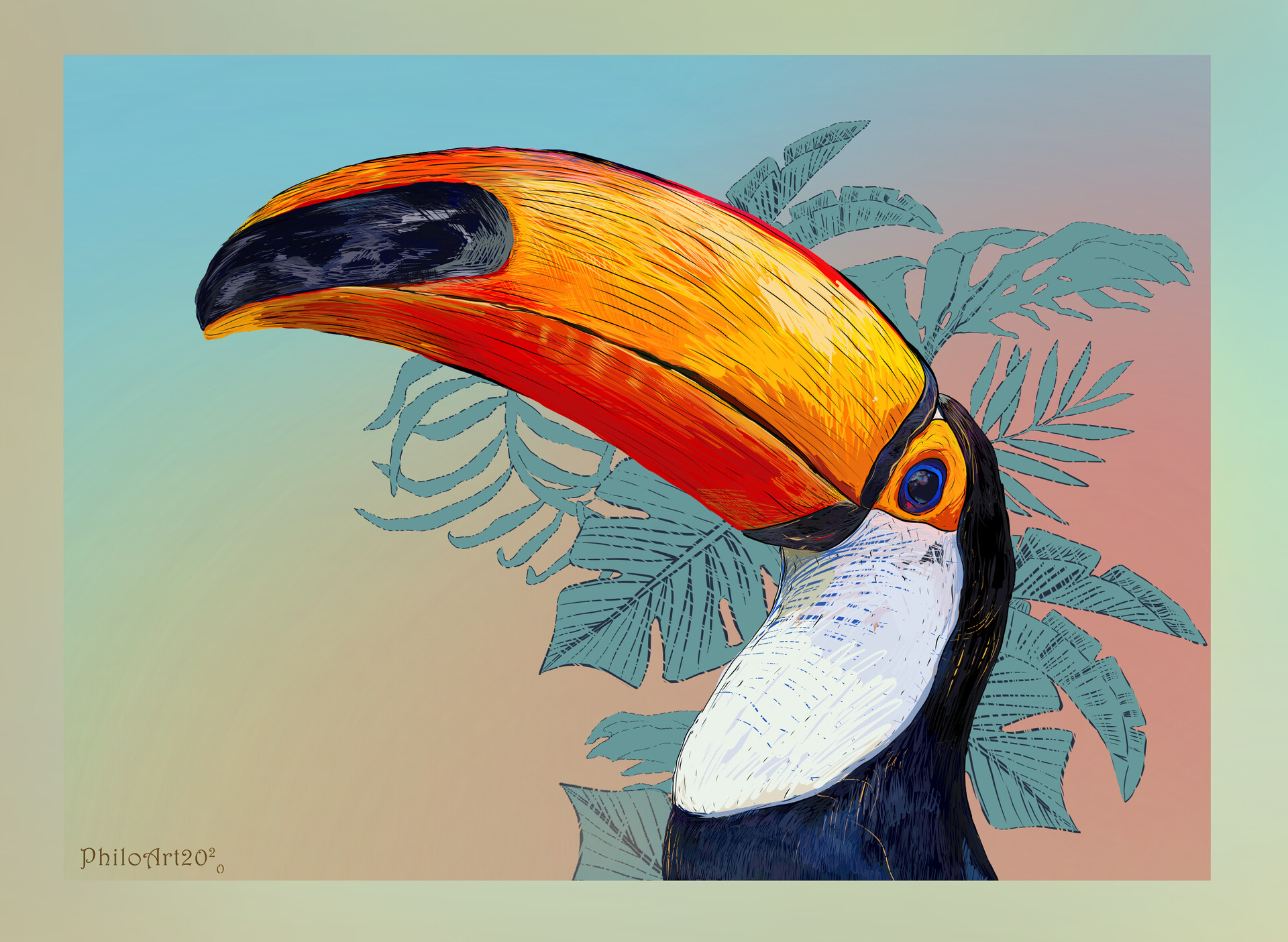 ArtStation - Tucan illustration