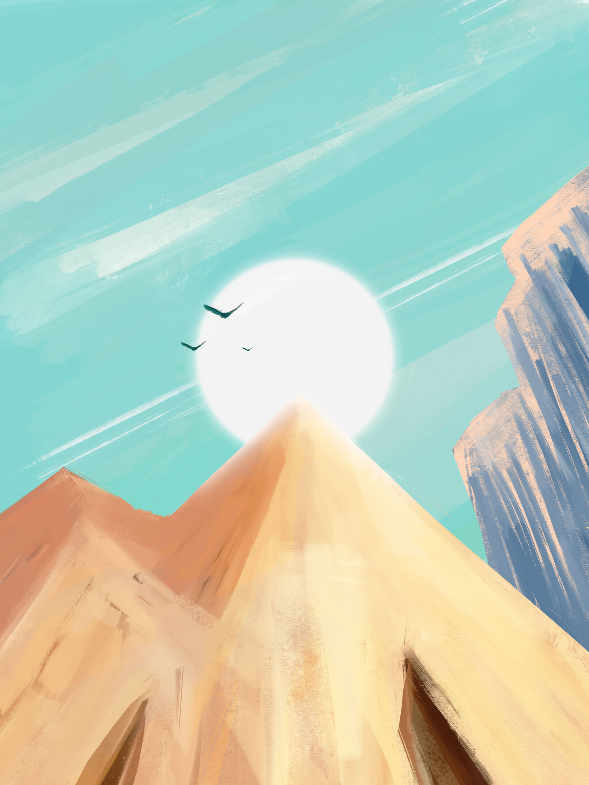 ArtStation - Landscape sketch