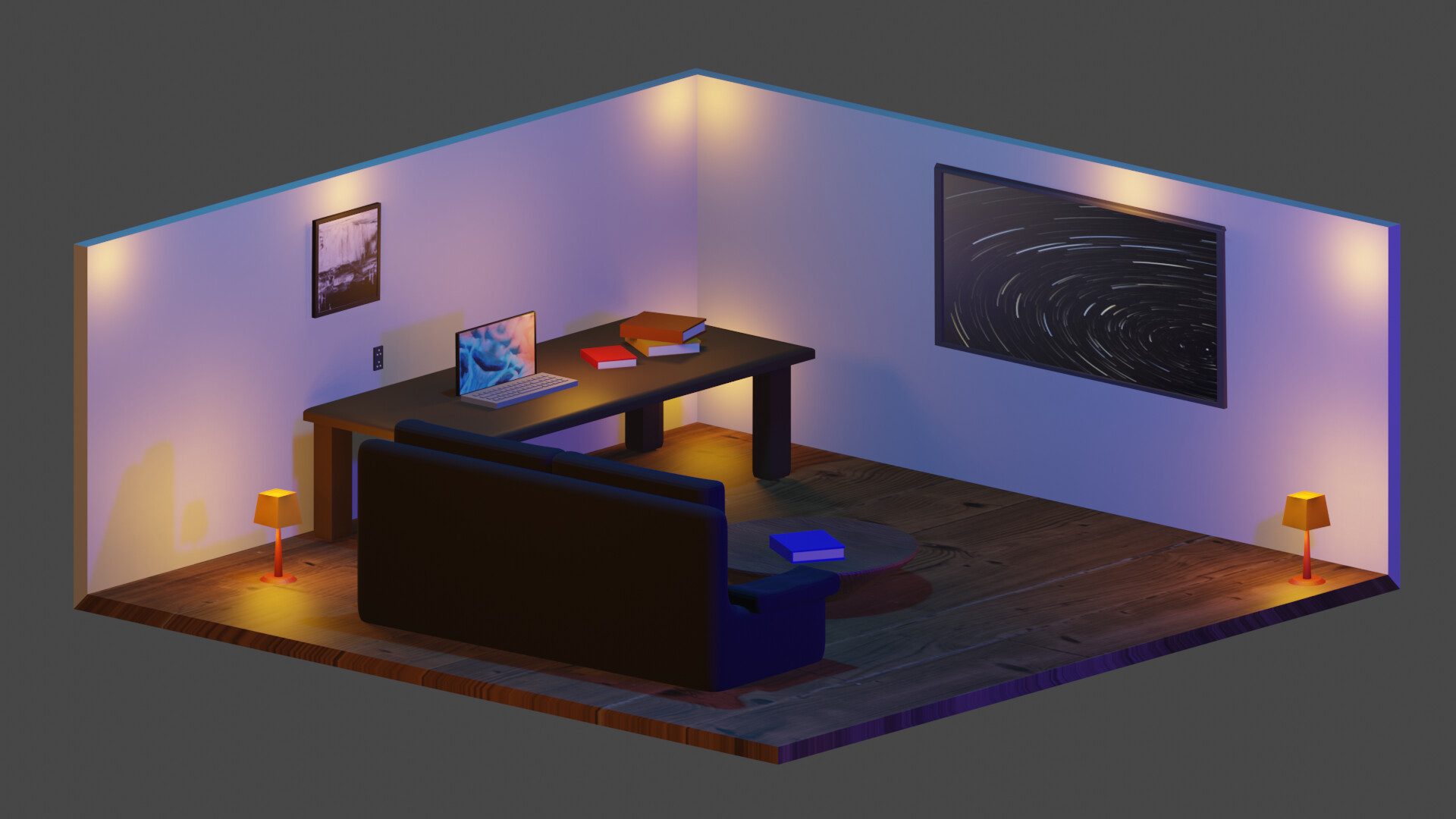 We Are PineCube - Low-Poly Living Room