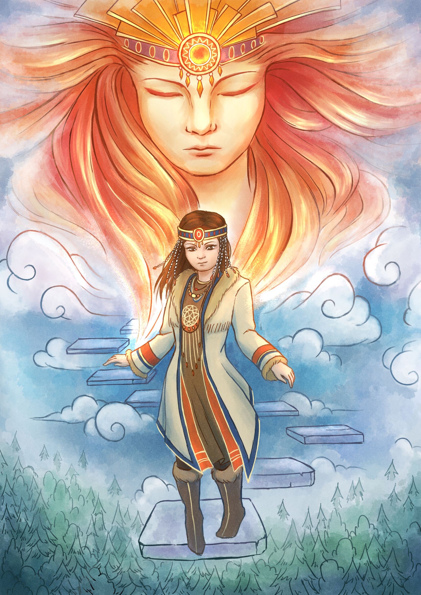 ArtStation - The Story of the Sun Girl Pt2/10