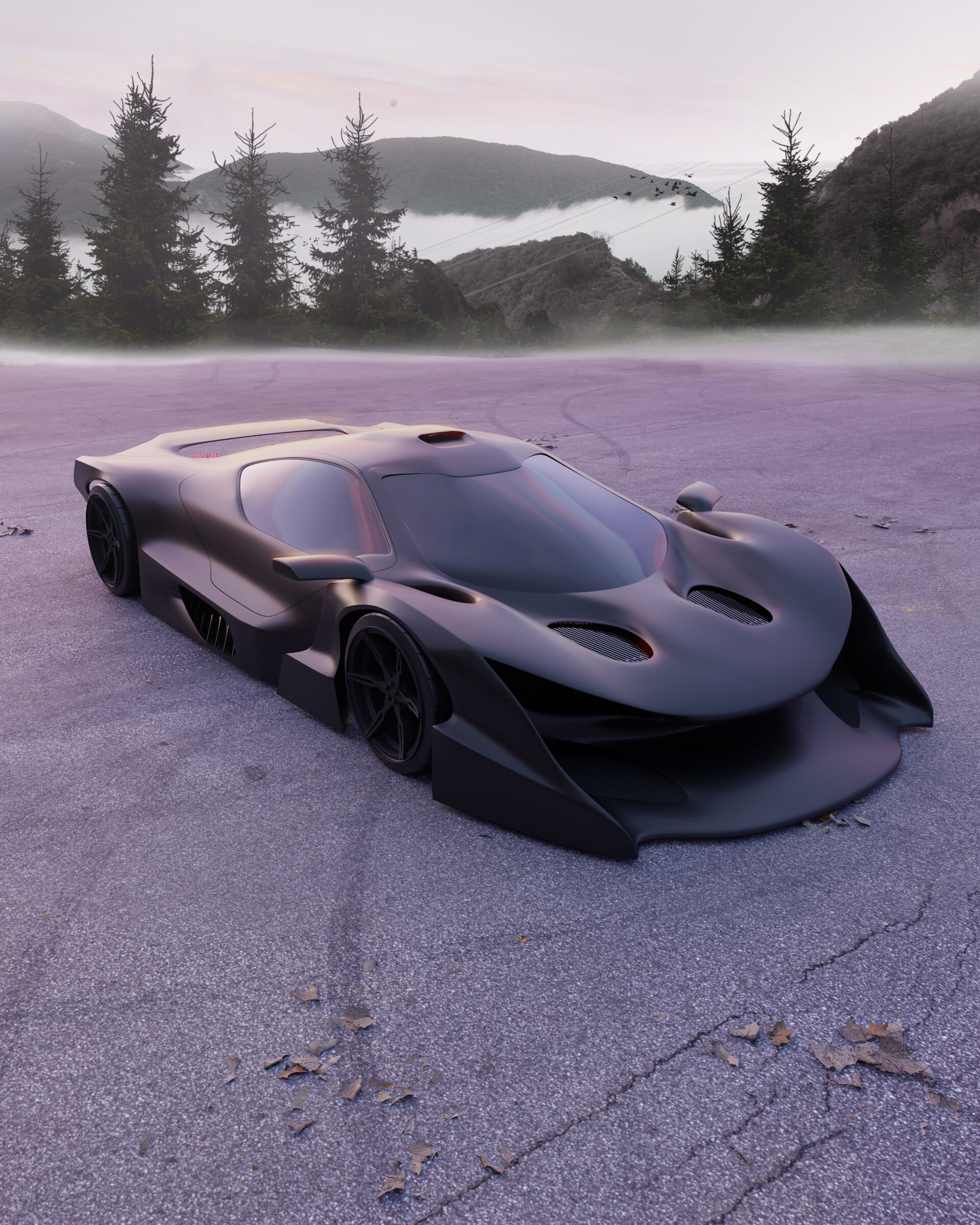 Xavier Carr - Knight GTR - Mid Engine Supercar Concept