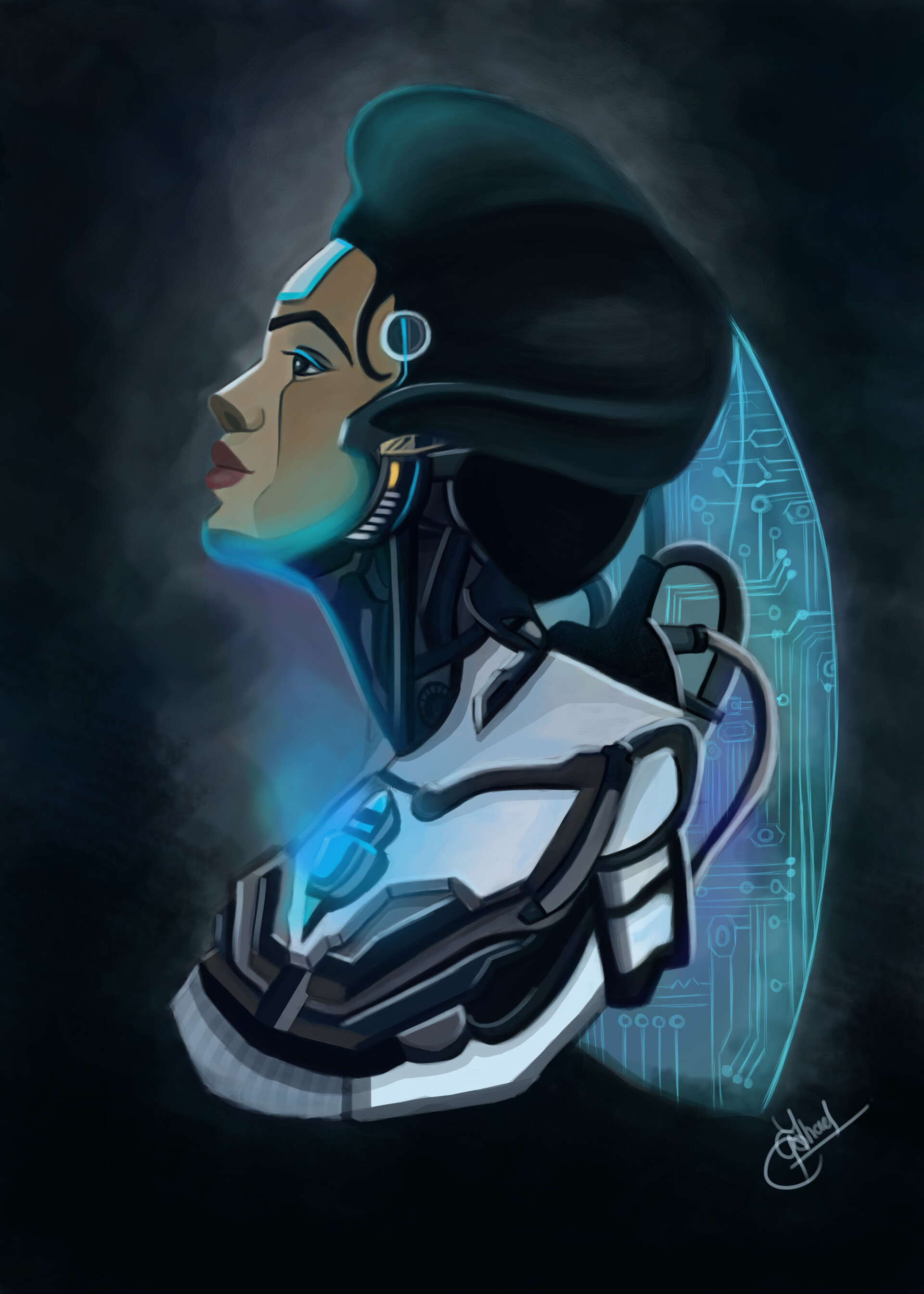 ArtStation - Sci fi portrait