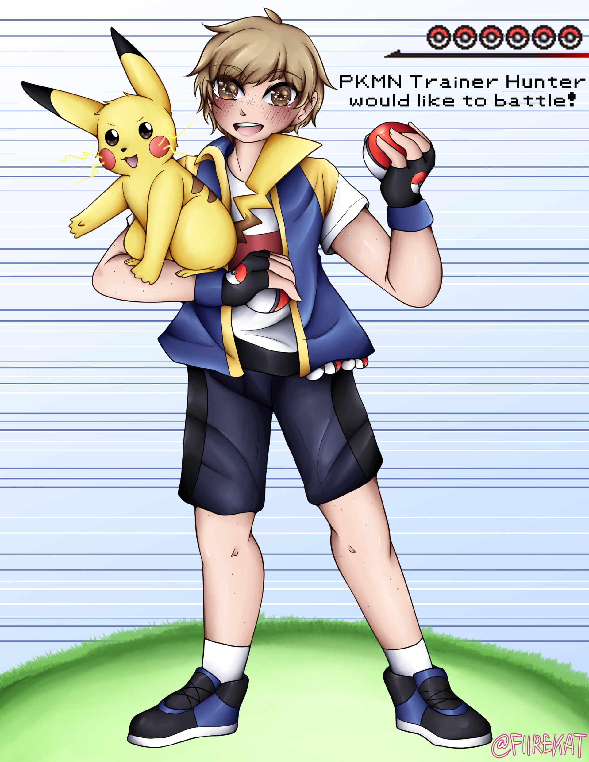 ArtStation - Hunter and Pikachu