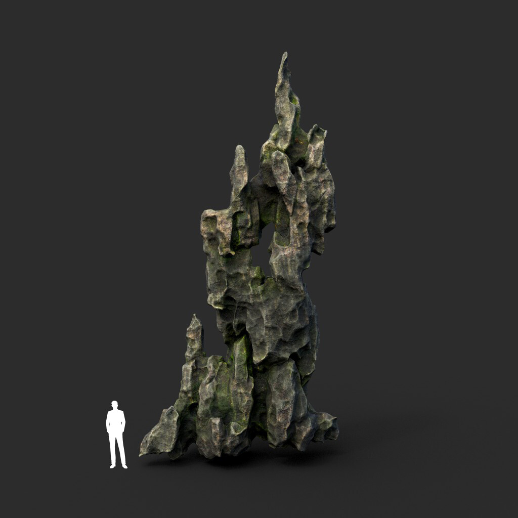 3D Models by 3D Landscape - Low poly Cave Eroded Limestone Modular 210727