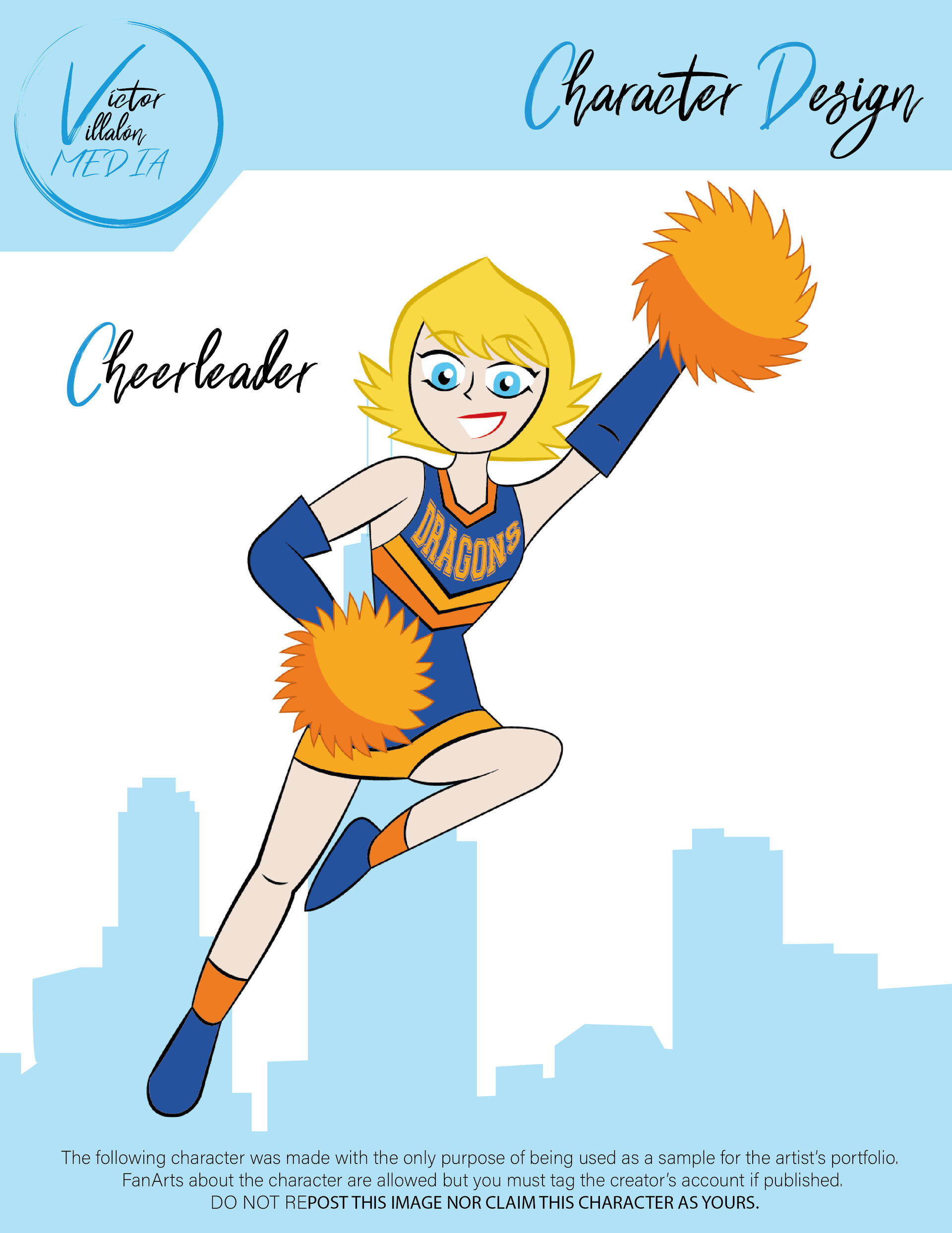 ArtStation - Character Design: Cheerleader