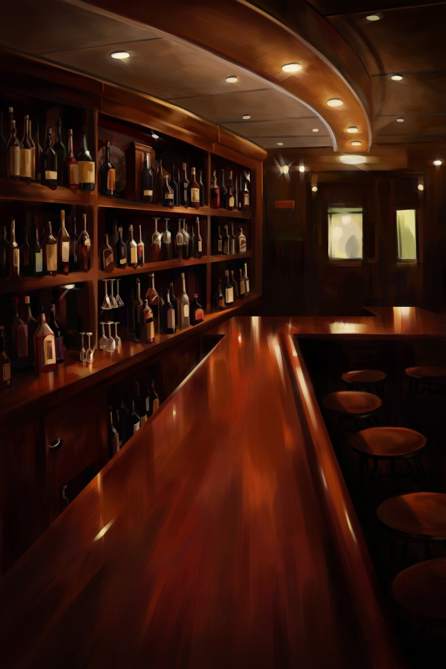 ArtStation - Bar & Club - Visual novel Backgrounds