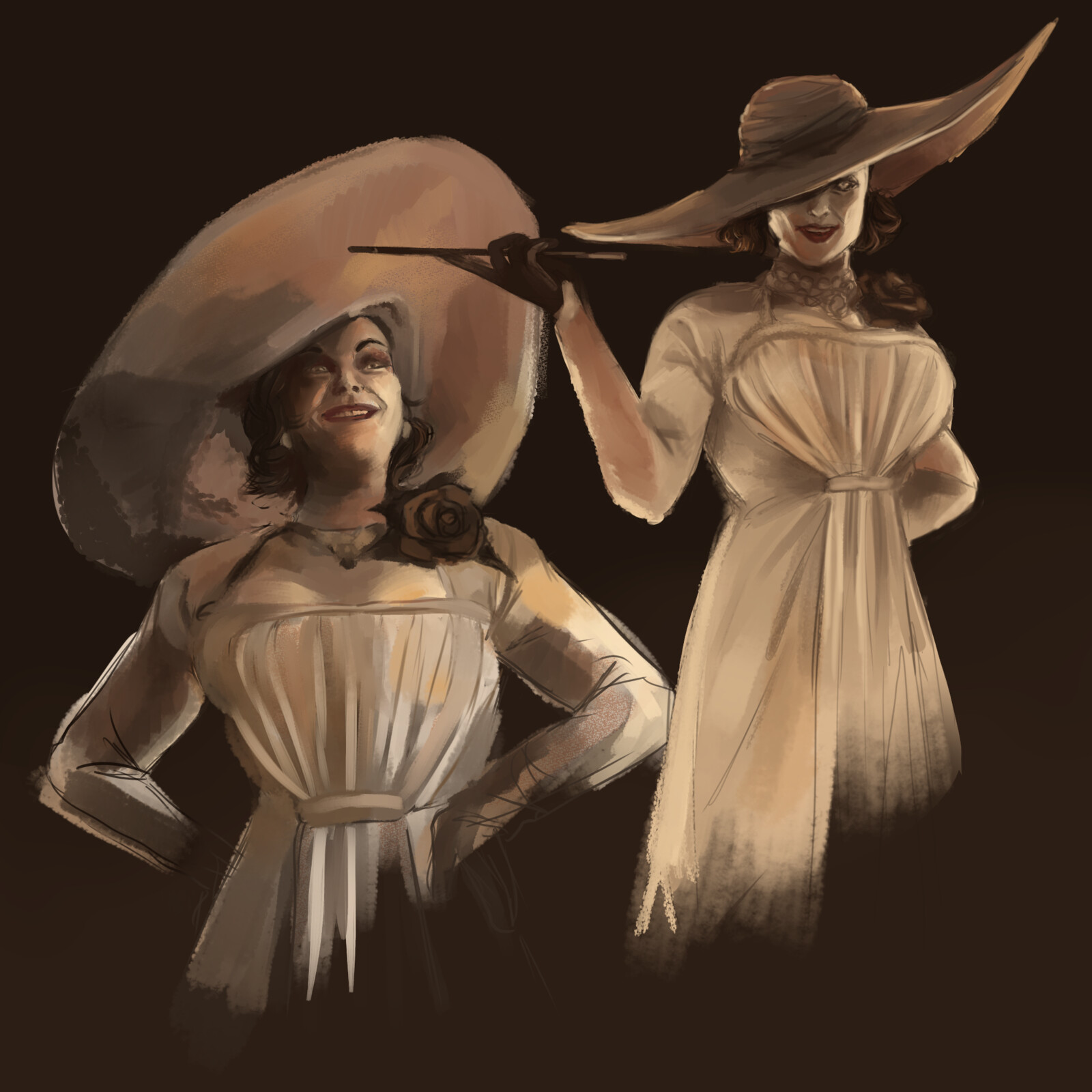 Greice Busato - Lady Dimitrescu fanarts and studies! - RE8