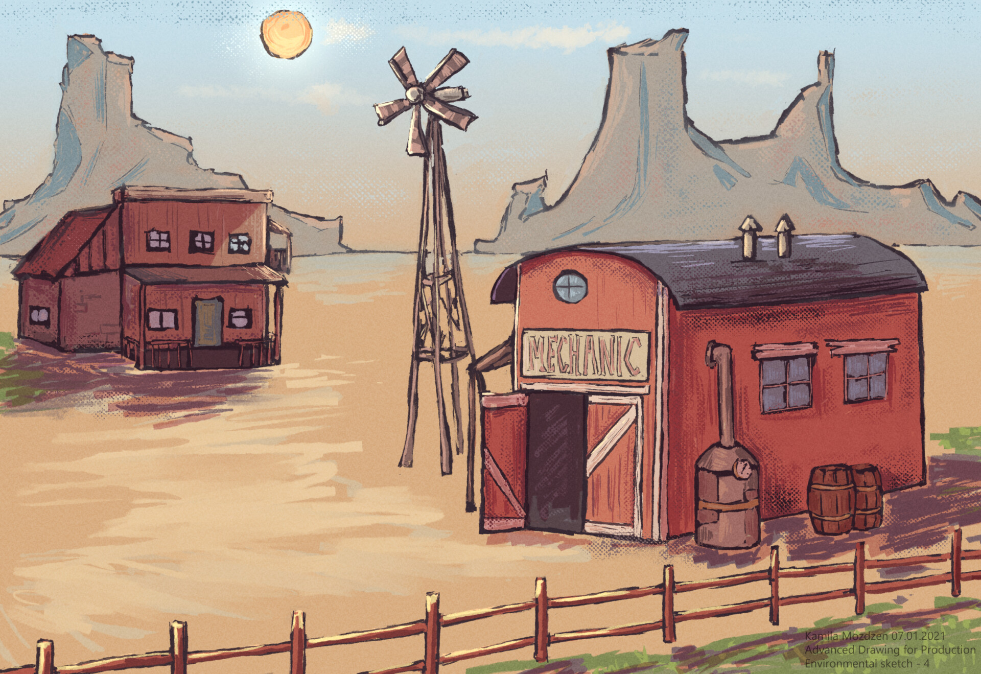 ArtStation - Mechanic's ranch