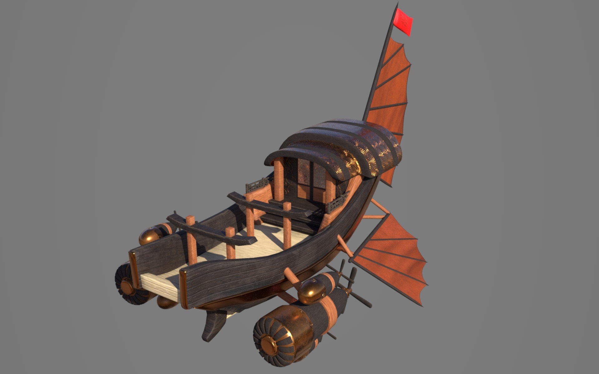 ArtStation - Chinese Style Airship