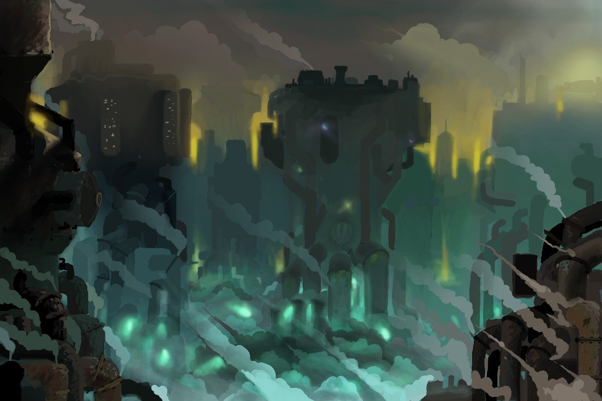 ArtStation - CyberSteam city