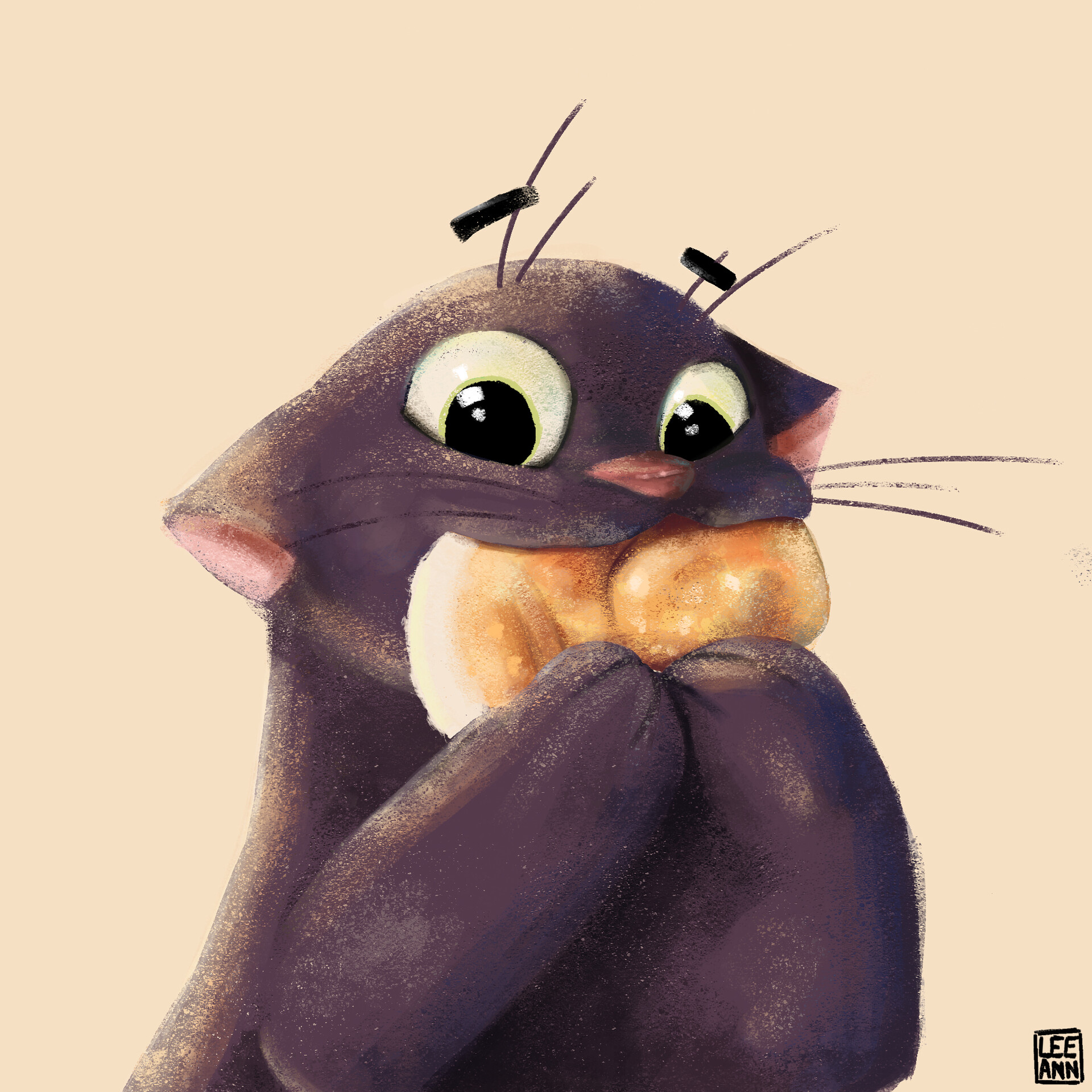 ArtStation - Greedy cat