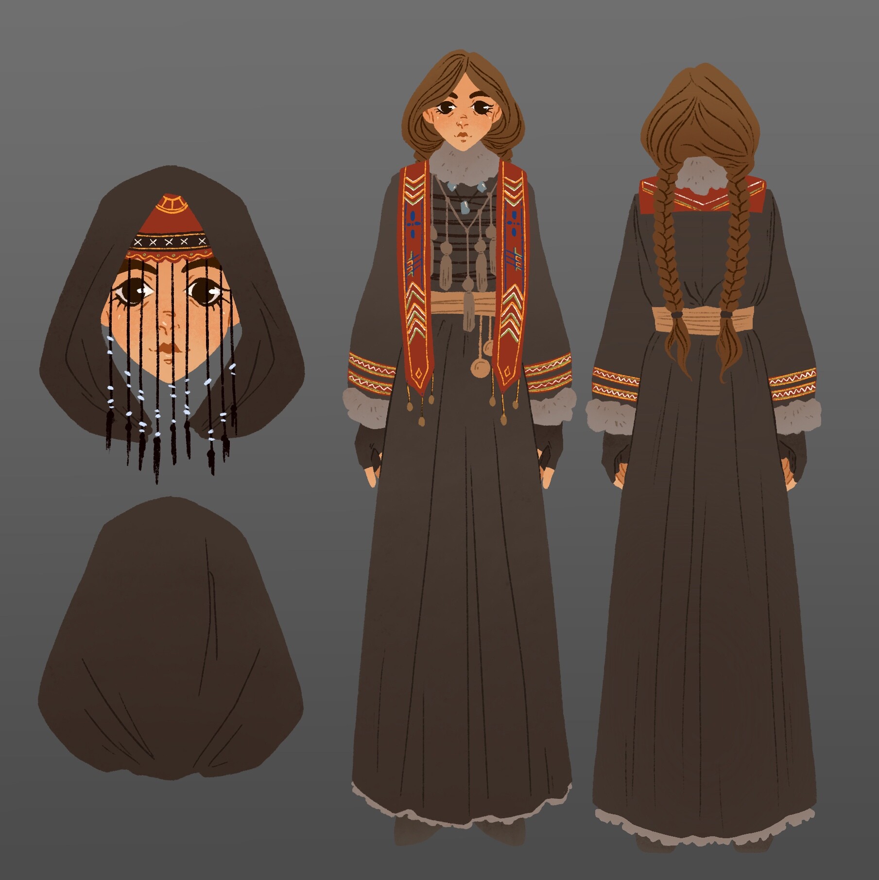 ArtStation - Character design for animation project "Cycle of the North"