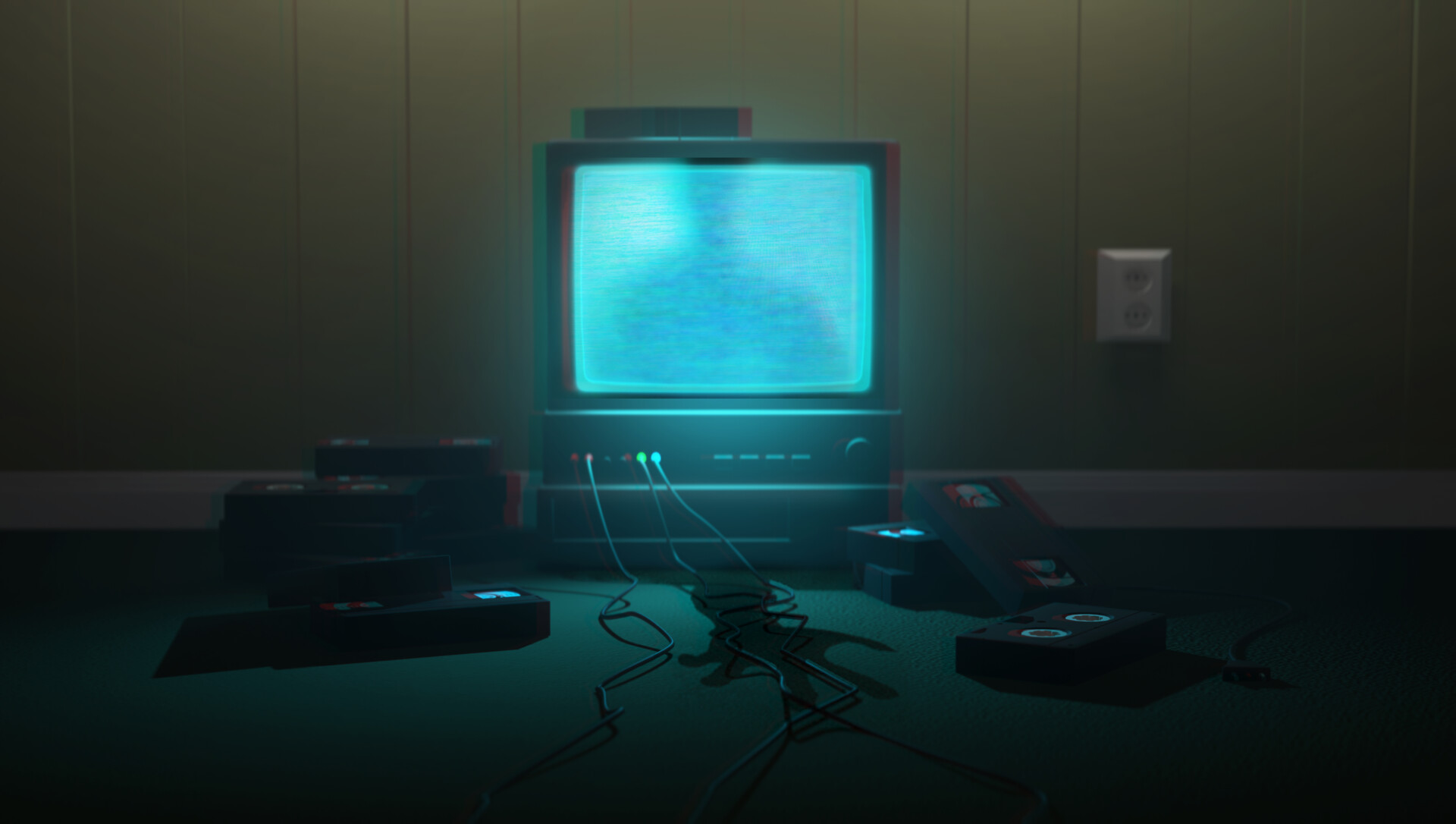 ArtStation - Is someone there? (3D creepy art)