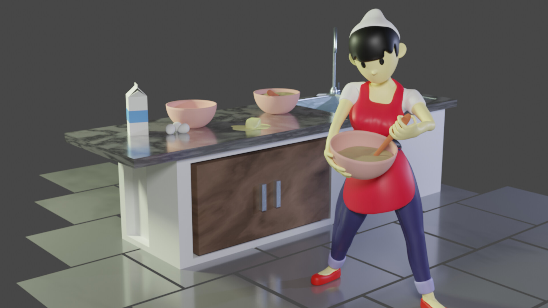 ArtStation - Susie trying out baking