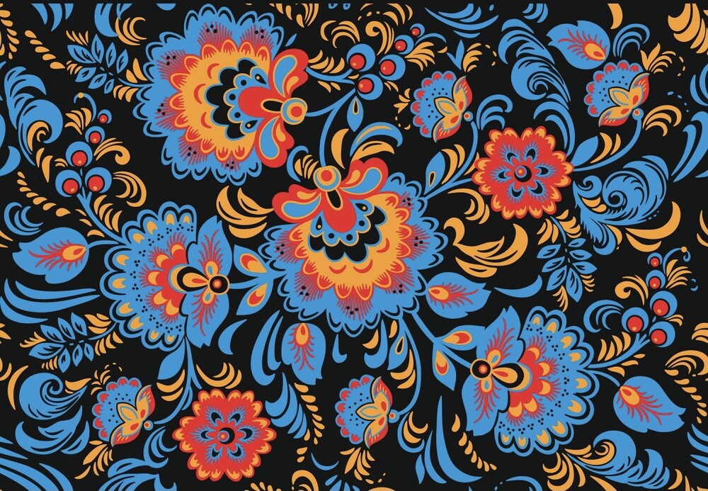 ArtStation - Colorful khokhloma