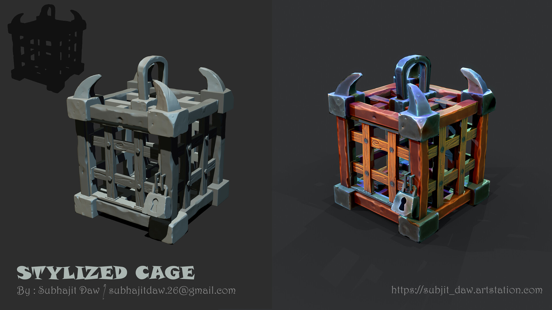 ArtStation - Stylized Cage