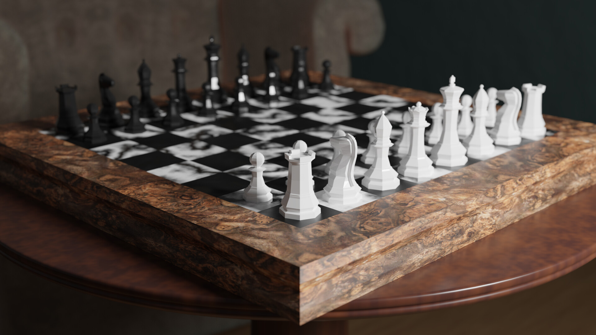 ArtStation - Living Room Chess Game