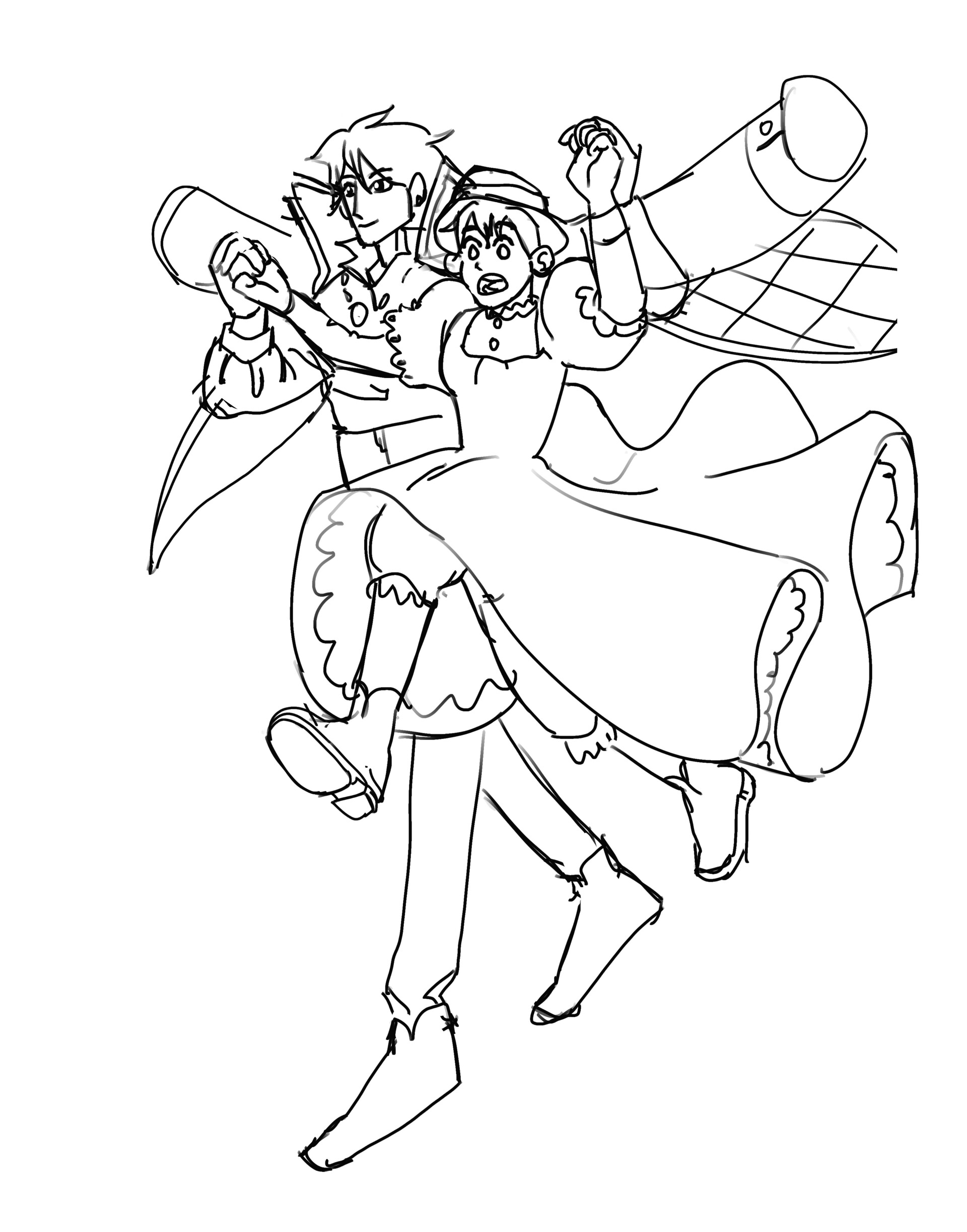 howl's moving castle coloring sheet