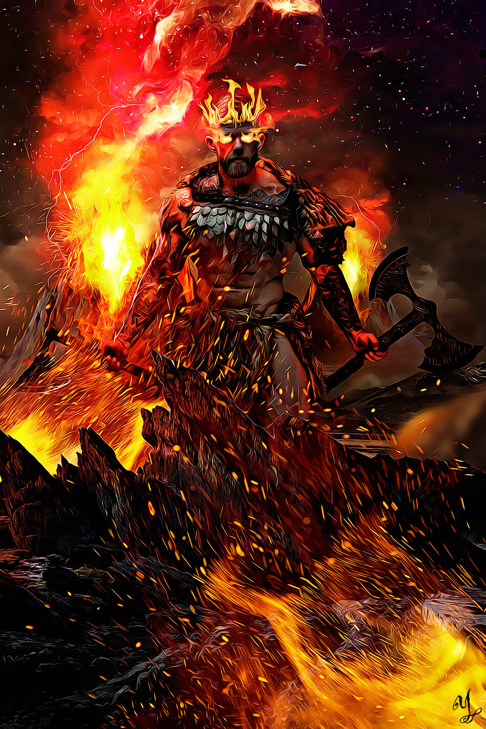 ArtStation - The Fire Lord